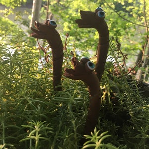 3 Ceramic Worms for Your Garden or Planters,8'' Garden Decoration ...