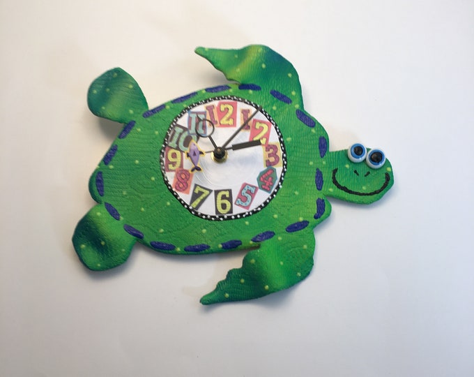 Sea Turtle Wall Clock unique Clockhandmade Clock Unique | Etsy