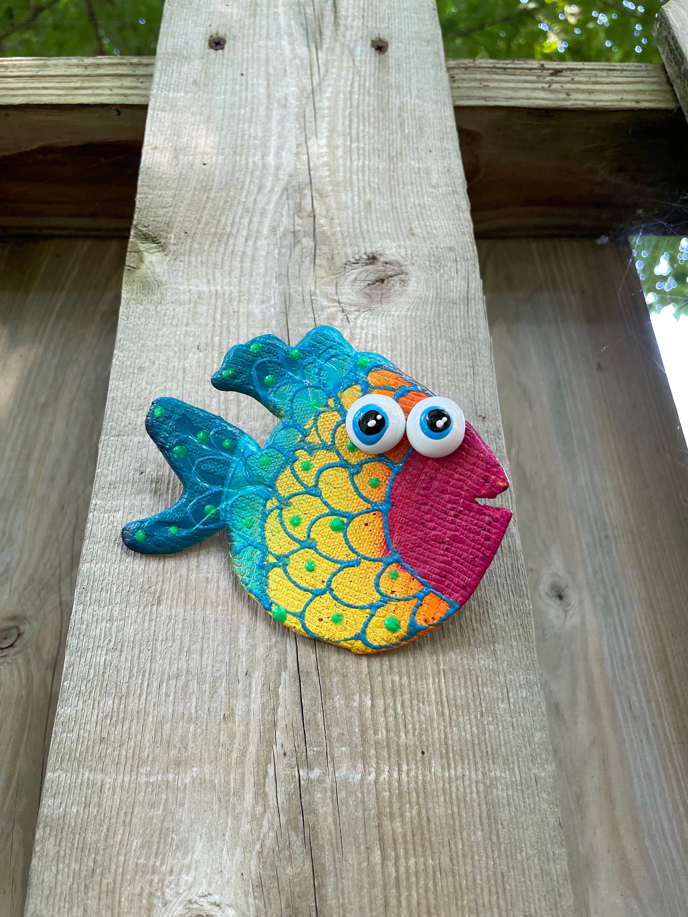 Whimsical wall hanging BlowFish, underwater fish room decor,Beach theme ...