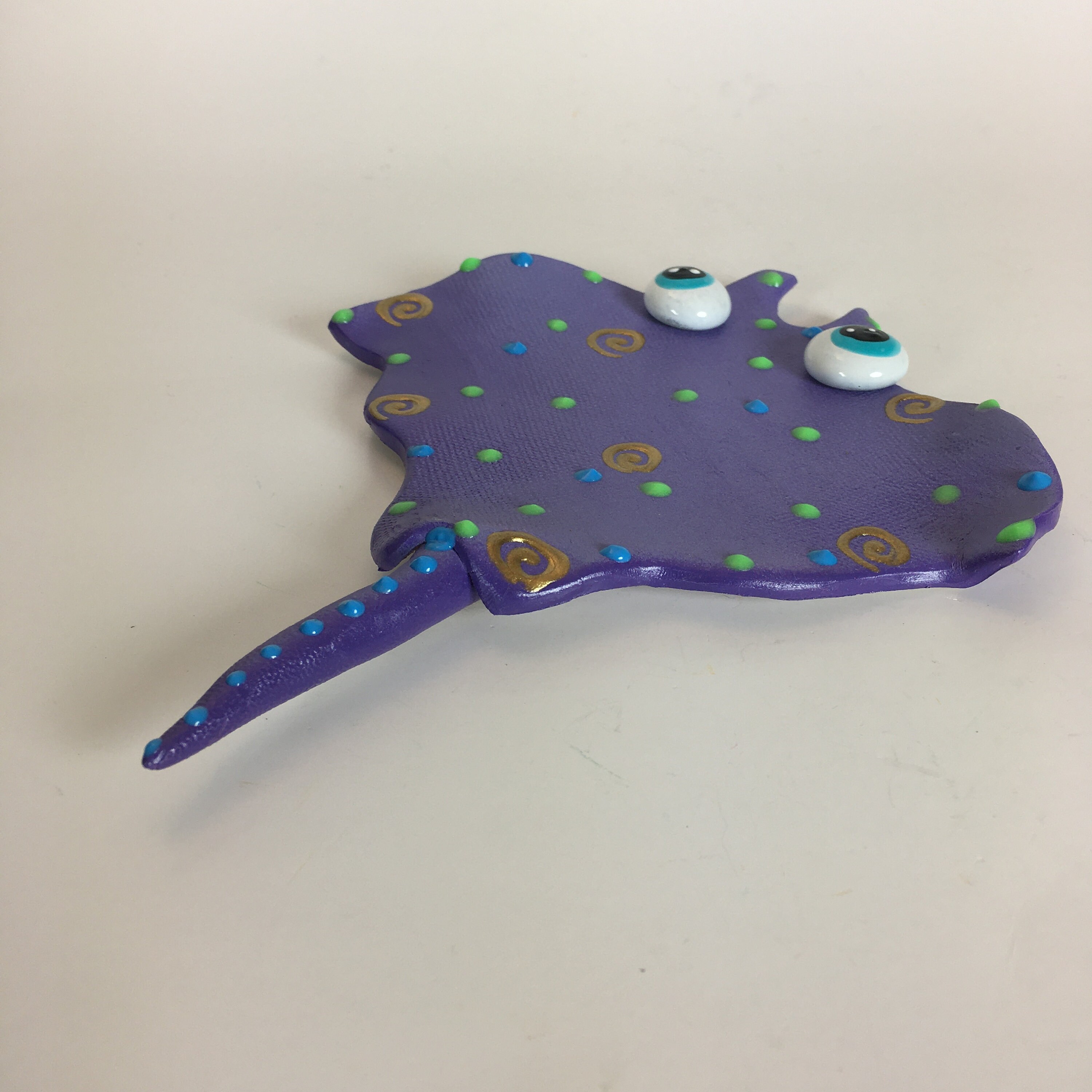 Stingray, Whimsical wall hanging Stingray, Beach Theme,Handmade ceramic ...