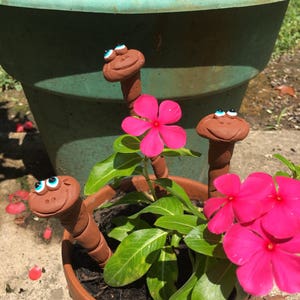 Set of Three Garden Worms Water Sensor Worms for Your Garden or ...
