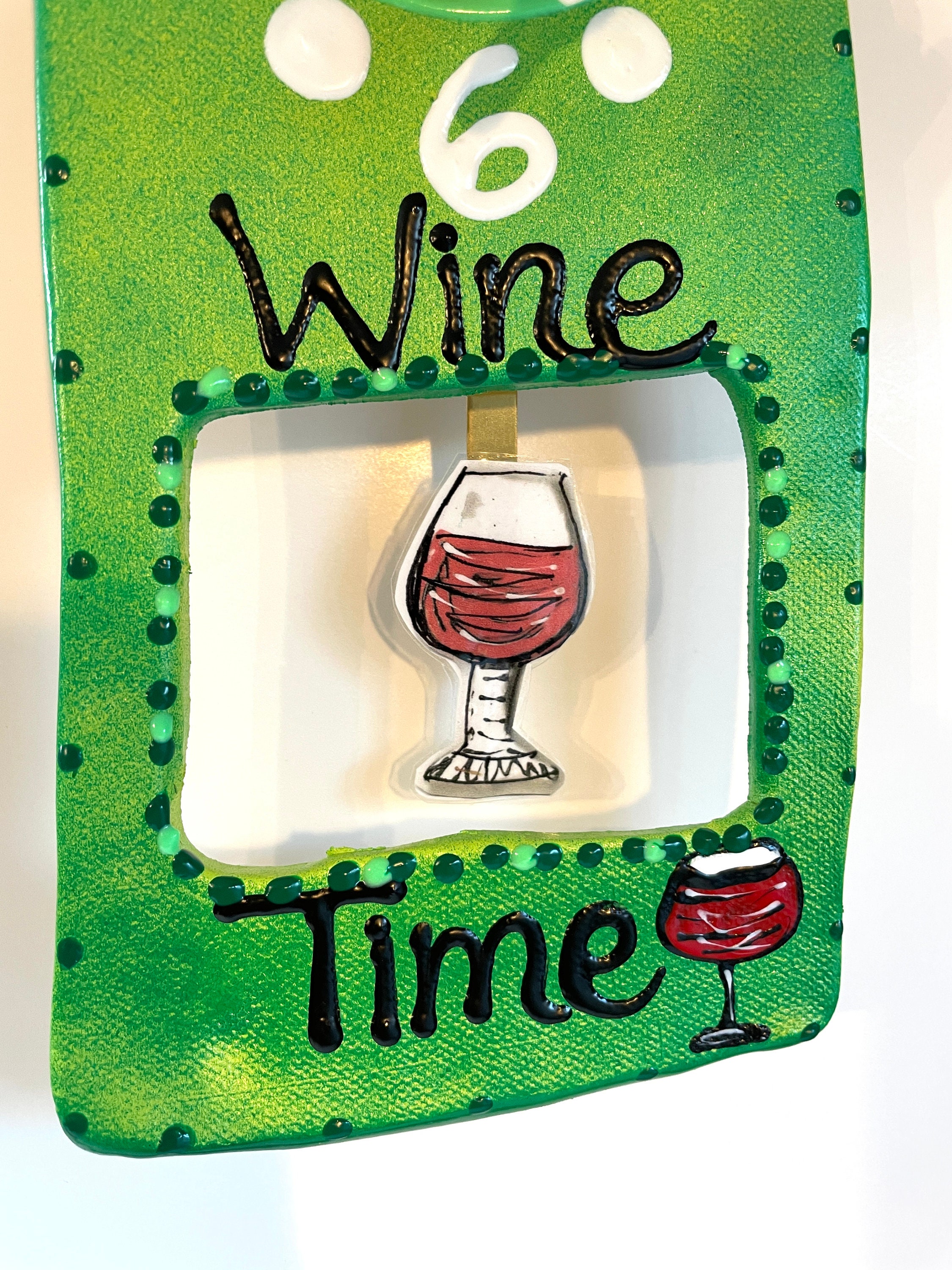 Wine Bottle Wall Clock with Pendulum,Wine Time Clock,Wine Bottle Clock ...