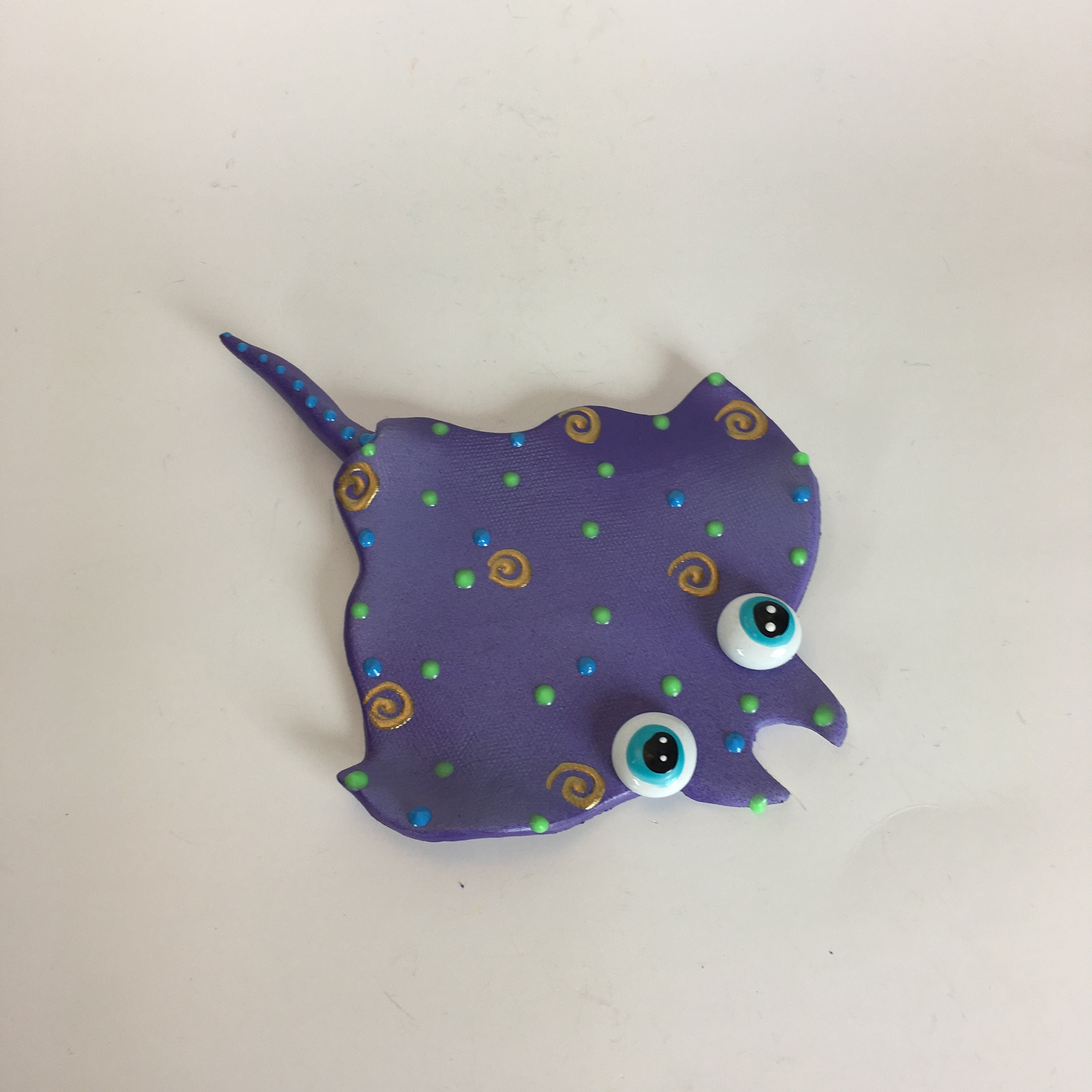 Stingray, Whimsical wall hanging Stingray, Beach Theme,Handmade ceramic ...