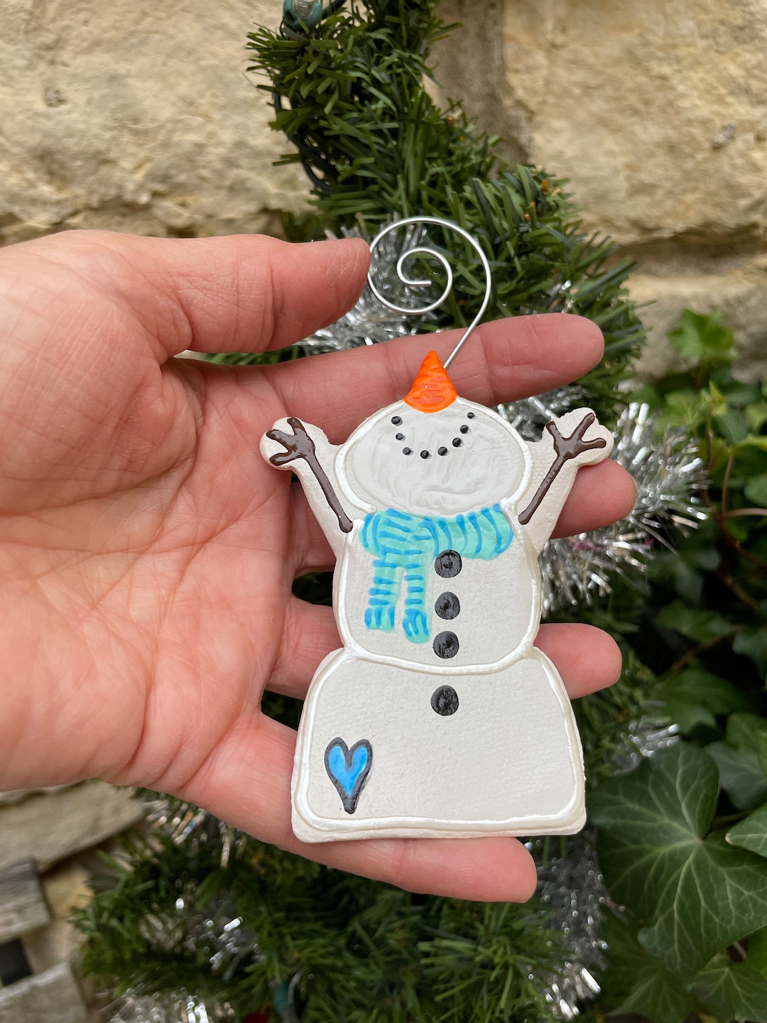 Happy Snowman Christmas Ornament Frosty the Snowman Winter Decor ...