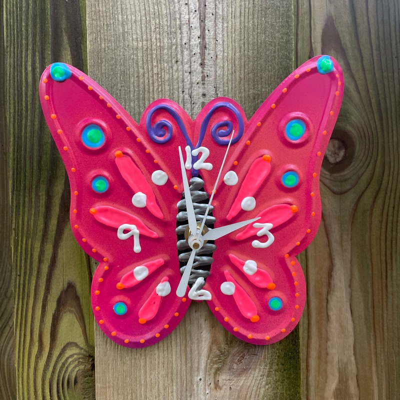 Butterfly Clock - Etsy