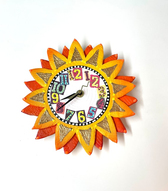 Sun Face Clock Without Hands