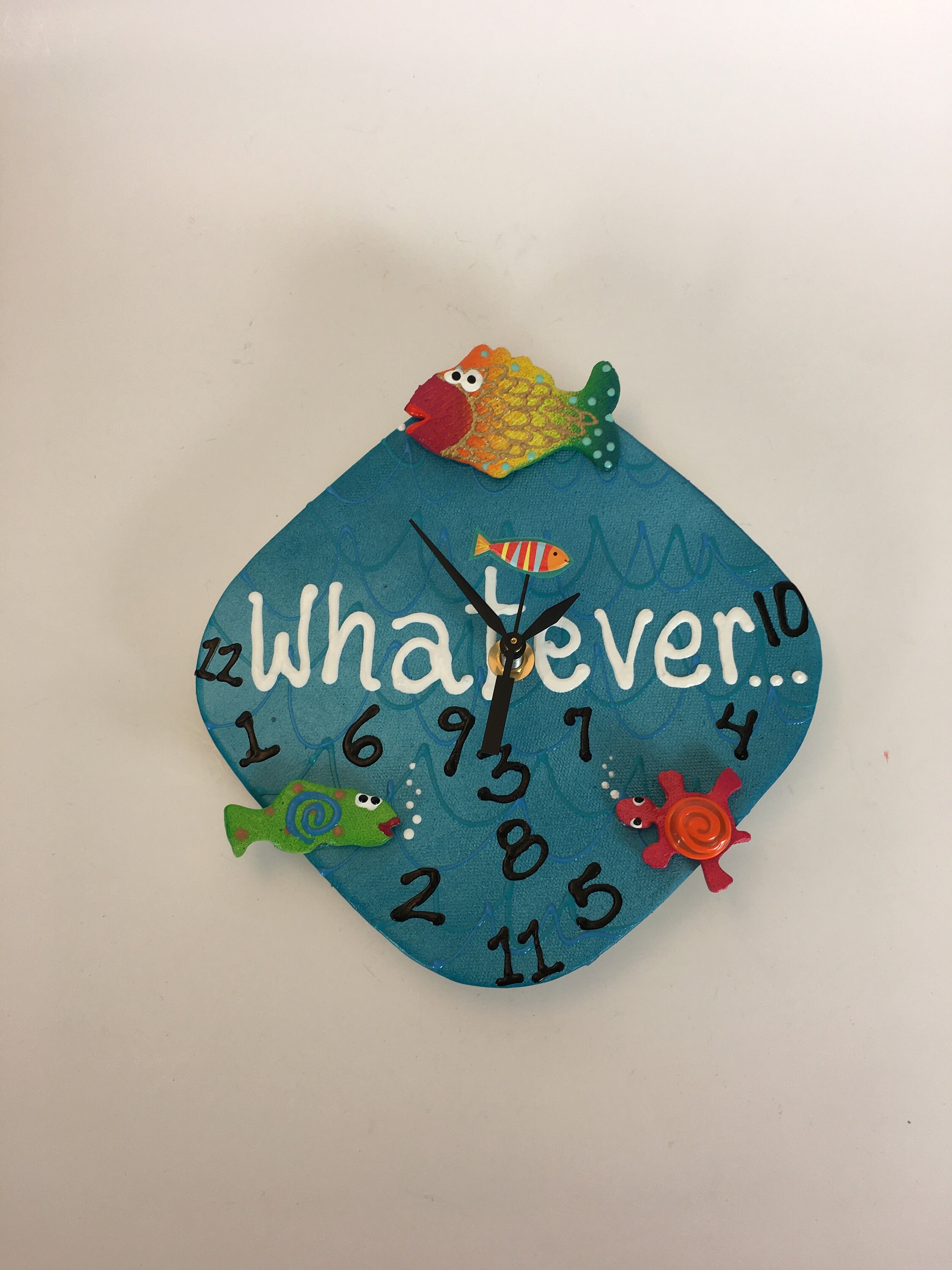 Special Order for Susan A. Whatever Clock and a Fish Wall Clock with ...