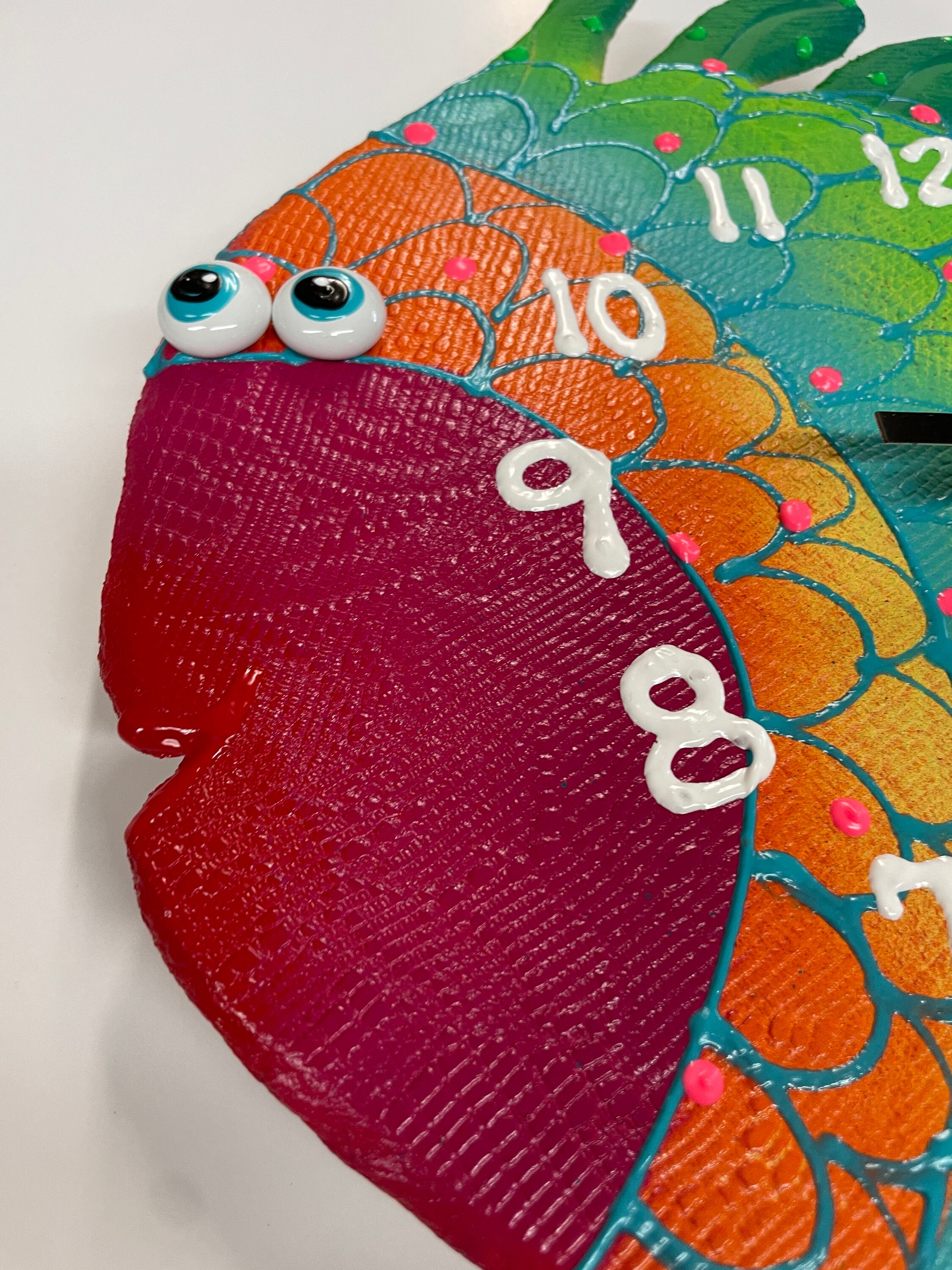 Fish Clock, Blowfish Clock, Unique wall Clock,Under the Sea, Ocean ...