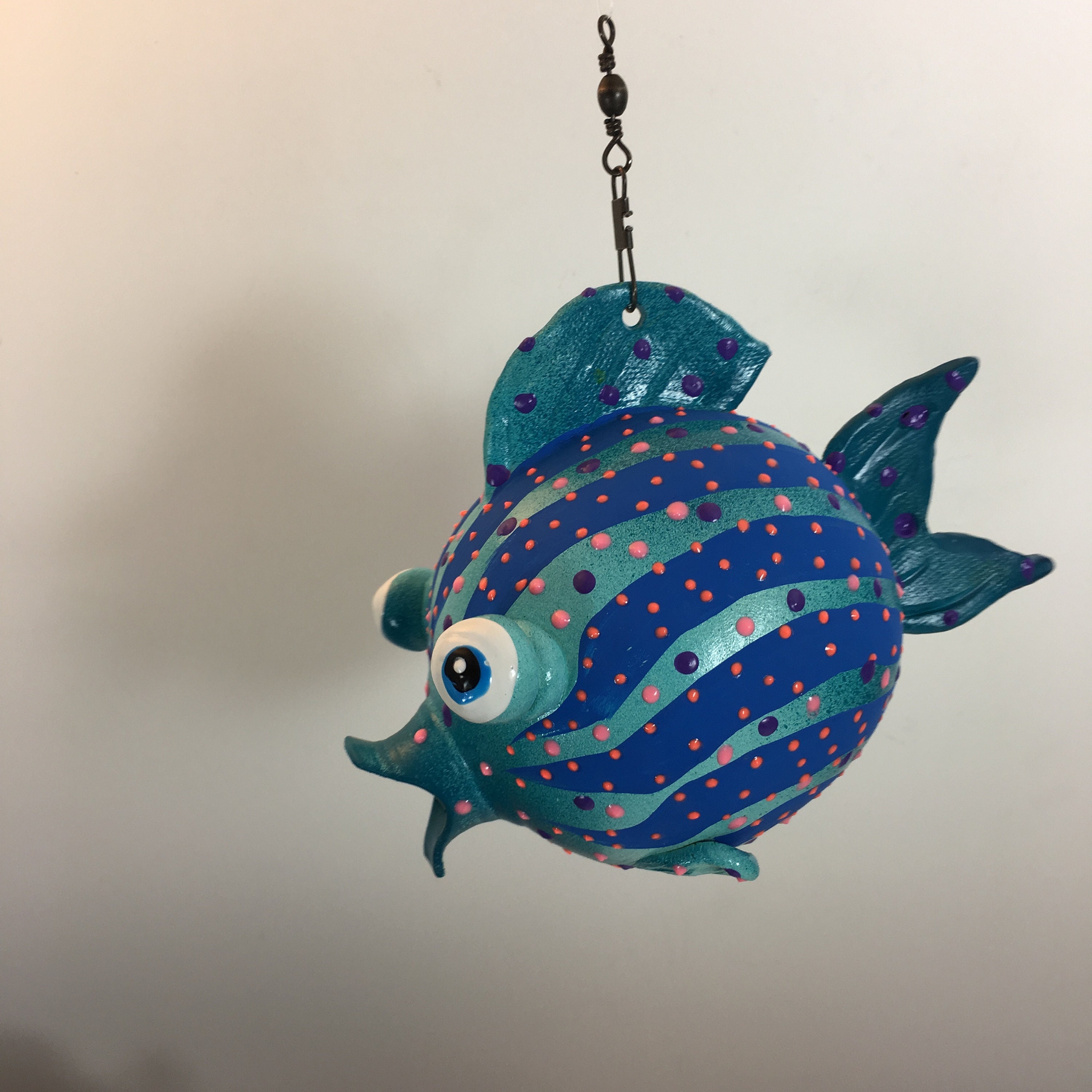 Whimsical Hanging Blowfish, Puffer Fish, Under the Sea,,Aquatic, Beach ...