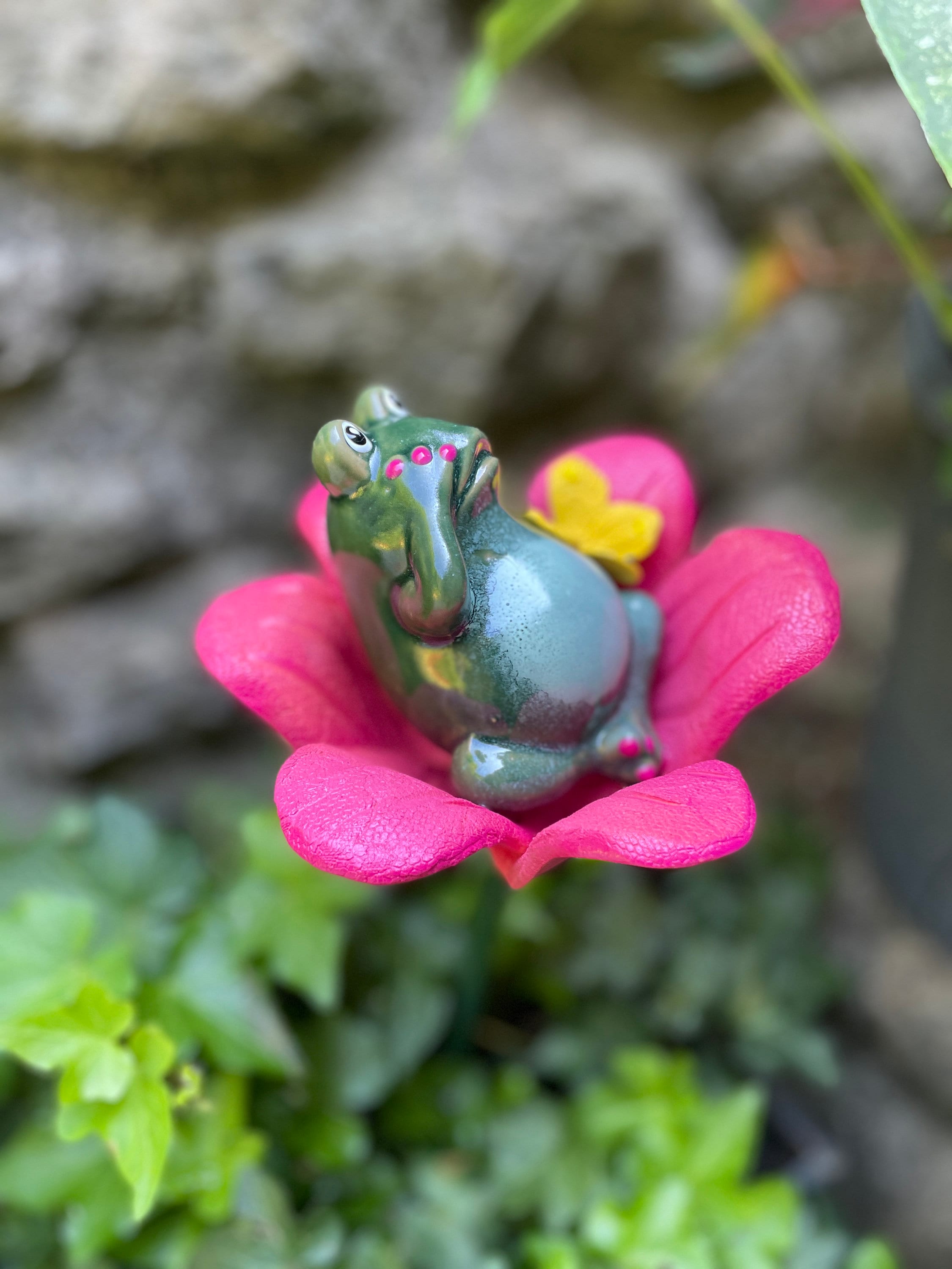 Frog Garden Decoration Ornament Frog Bird Feeder,Frog Garden Bird ...