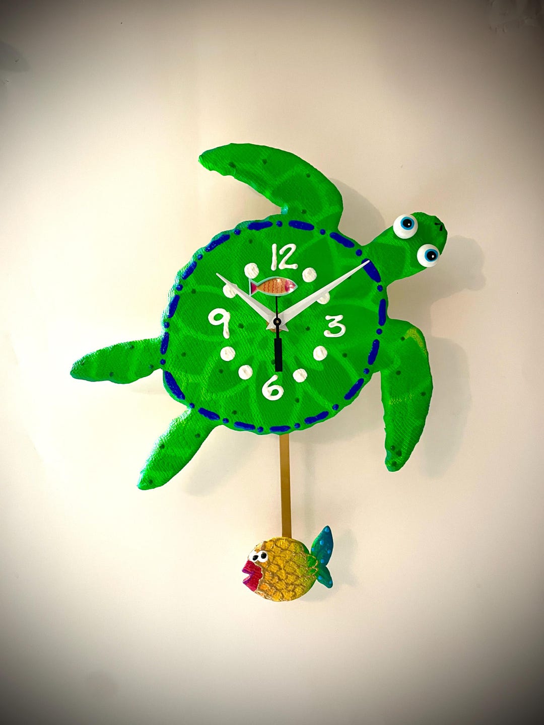 Turtle Pendulum Wall Clock,unique Sea Turtle Clock,sealife Wall Clock ...