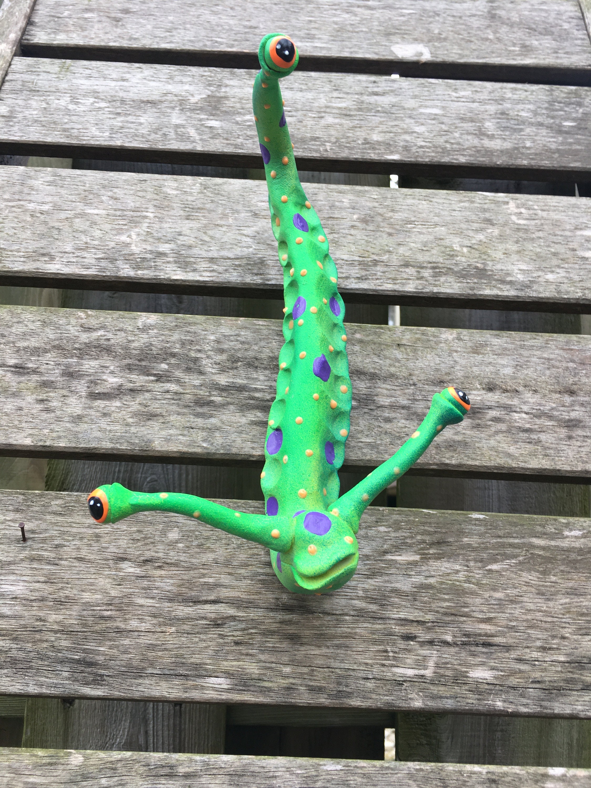 Sea Slug,Green Ceramic Sea Slug ,Fence Wall Decor-Yard art-Indoor or ...