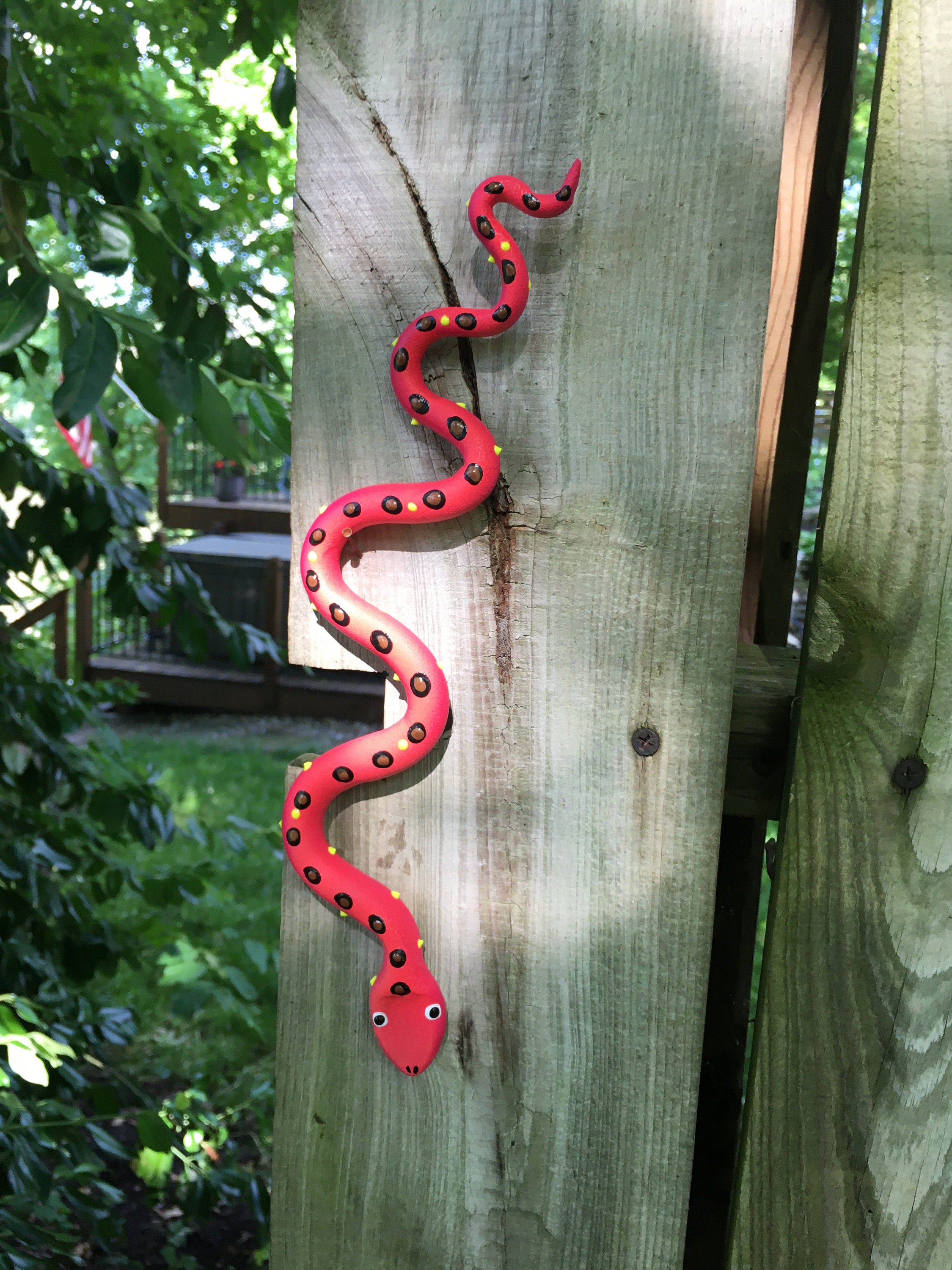 Orange Snake for Outdoor Garden Decoration,Home and Living Garden Shed ...