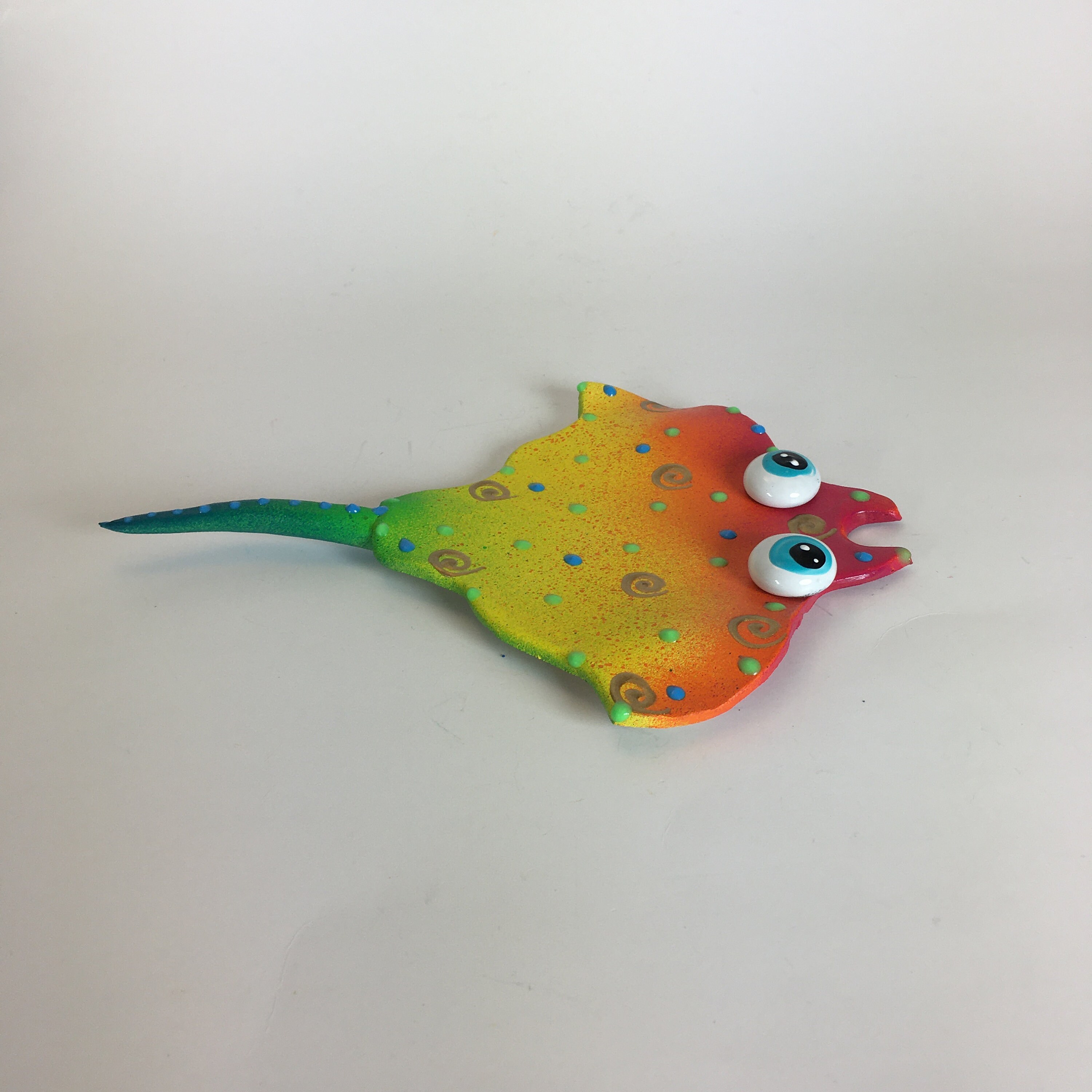 Stingray, Whimsical wall hanging Stingray, Beach Theme,Handmade ceramic ...