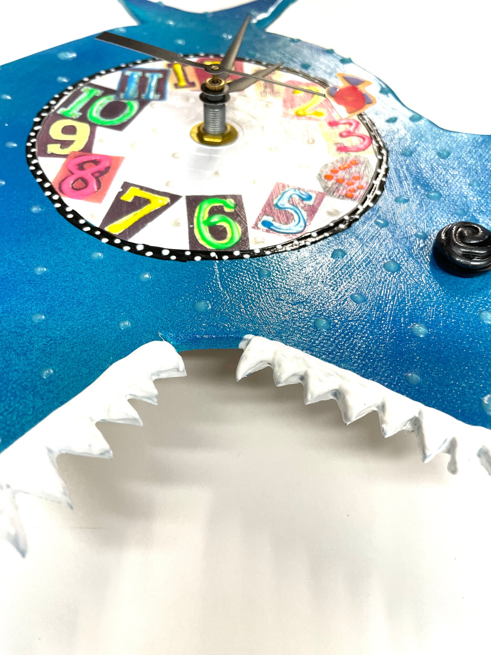 Shark Wall Clock With Pendulum Beach House Decor Florida | Etsy