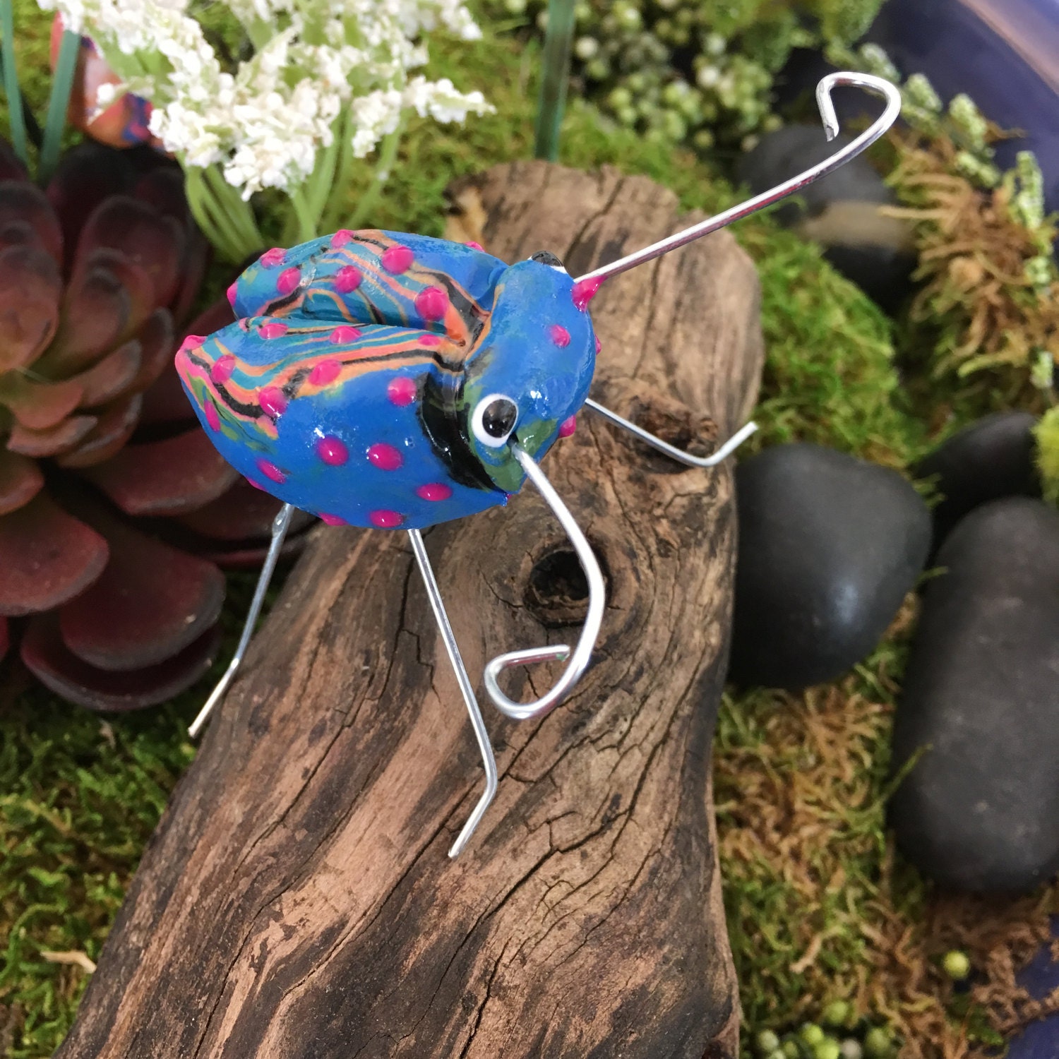 Fairy Garden Screen Bug, Screen Bug Sculpture,Clay Screen Bugs, Insect ...