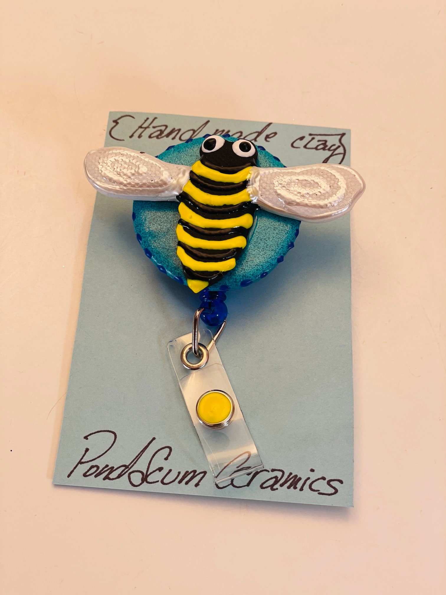 Bumble Bee Retractable Badge Reel Nurse RN Key Card Cute Nurse Gift ID ...