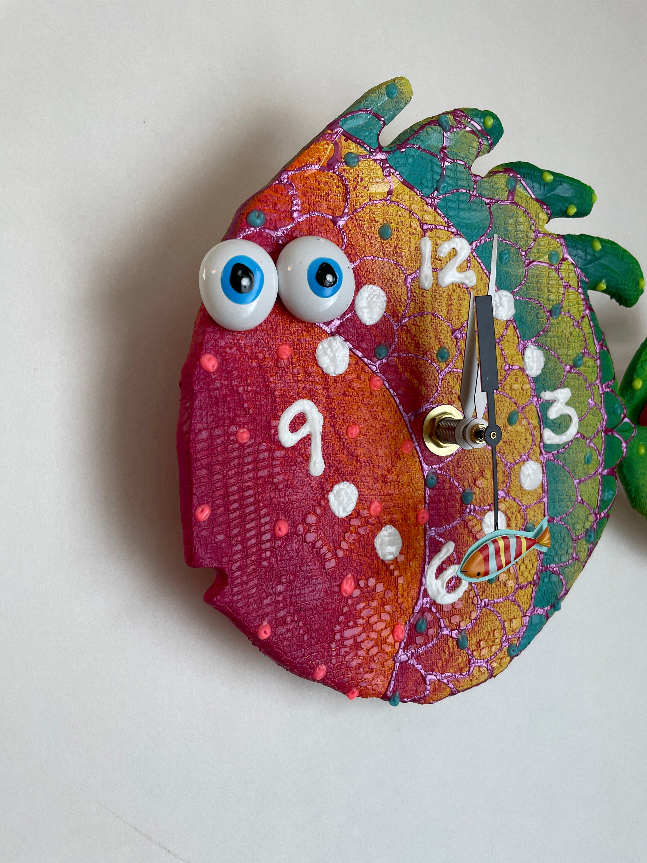 Fish Wall Clock Blowfish Clock, Unique wall Clock,Under the Sea Beach ...