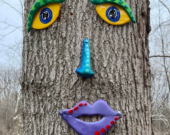 Tree Face,tree Decor, Gift Ideas,garden Art Tree Art Outdoor Decor Yard ...