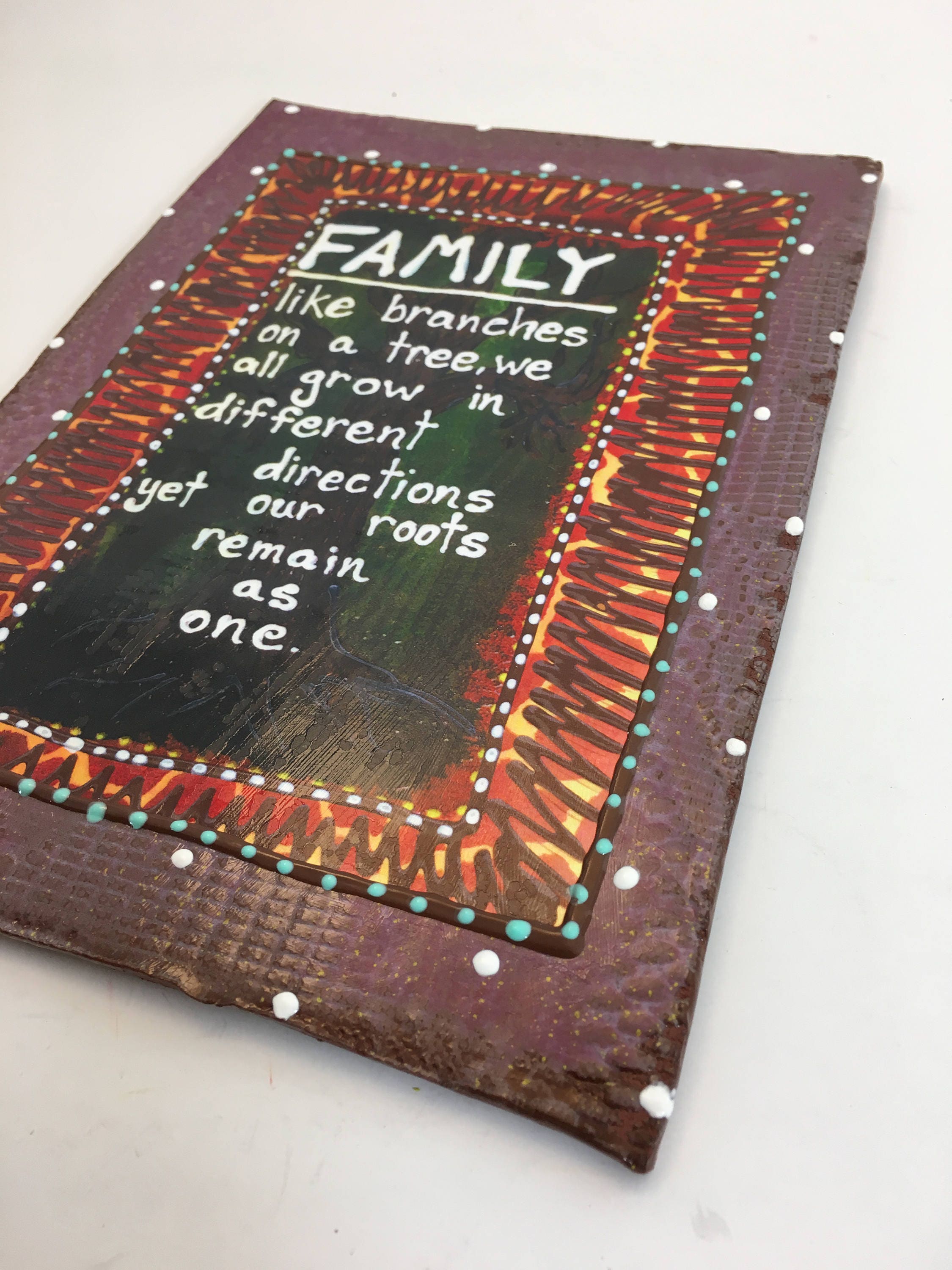 Inspirational Quote ,FAMILY,ceramic Tile,Home decor,Cute saying