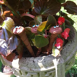 Set of Three Garden Worms Water Sensor Worms for Your Garden or ...