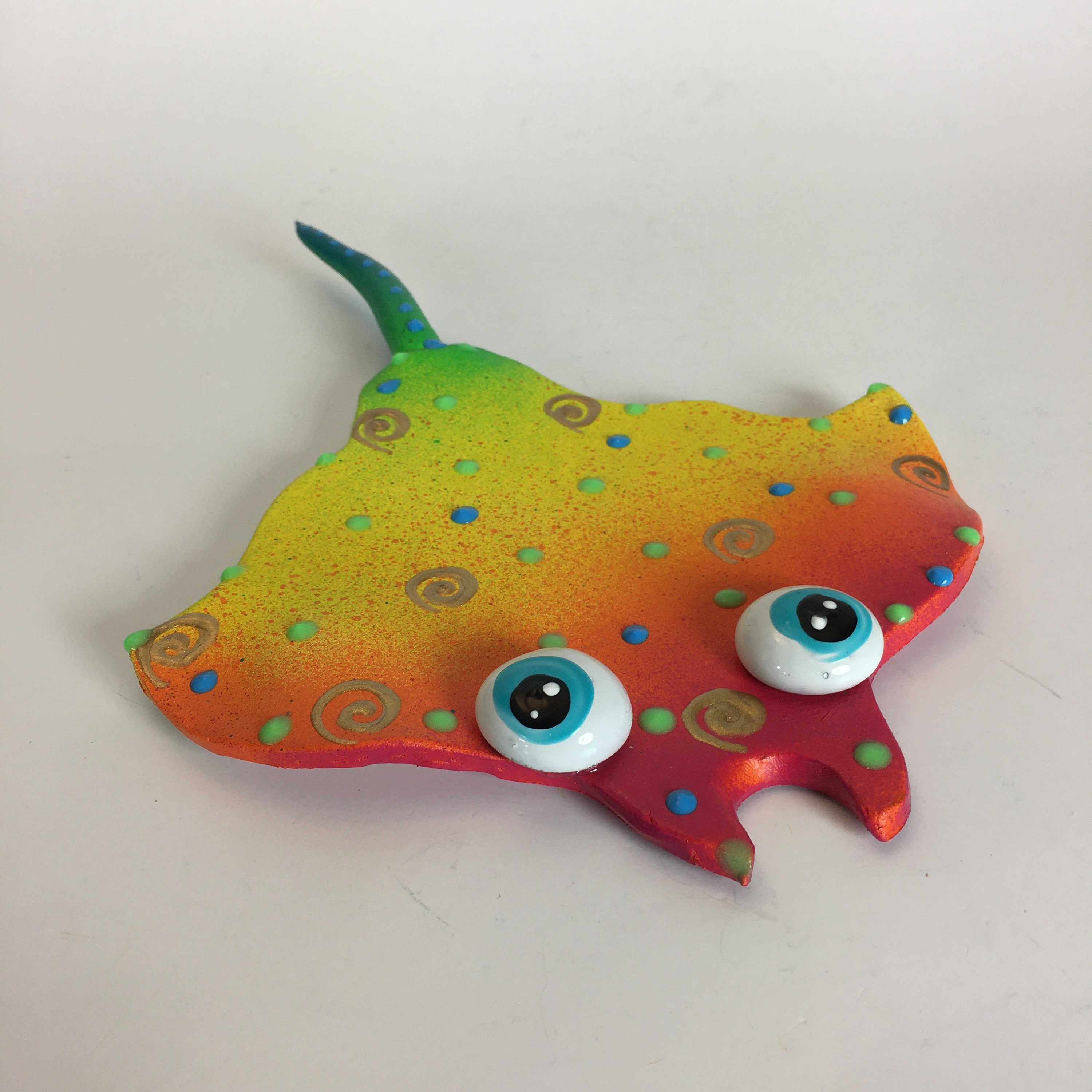 Stingray, Whimsical wall hanging Stingray, Beach Theme,Handmade ceramic ...