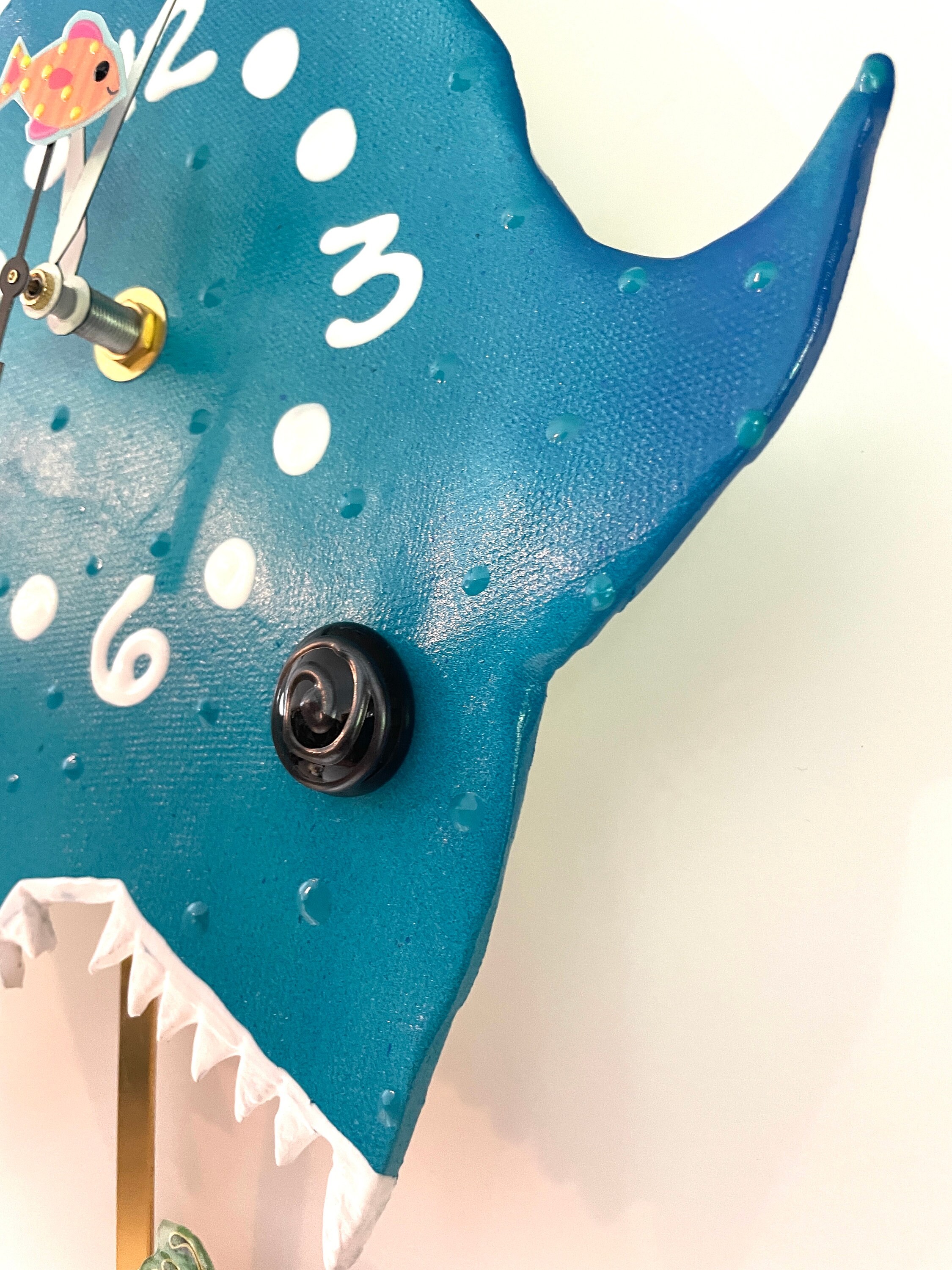 Shark Wall Clock with Pendulum, Beach House Decor, Florida Decor ...