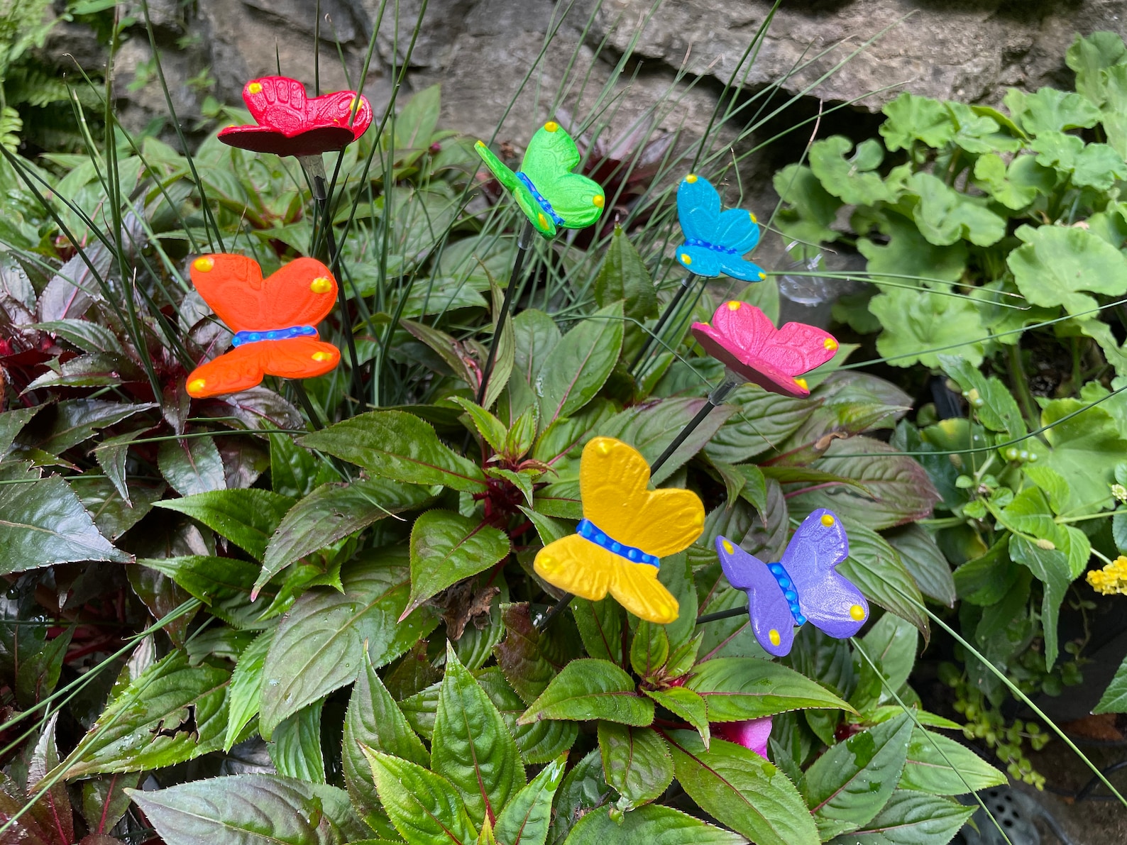 Mini Butterfly Plant Stakes,ceramic Butterfly Stakes, Flower Pot ...