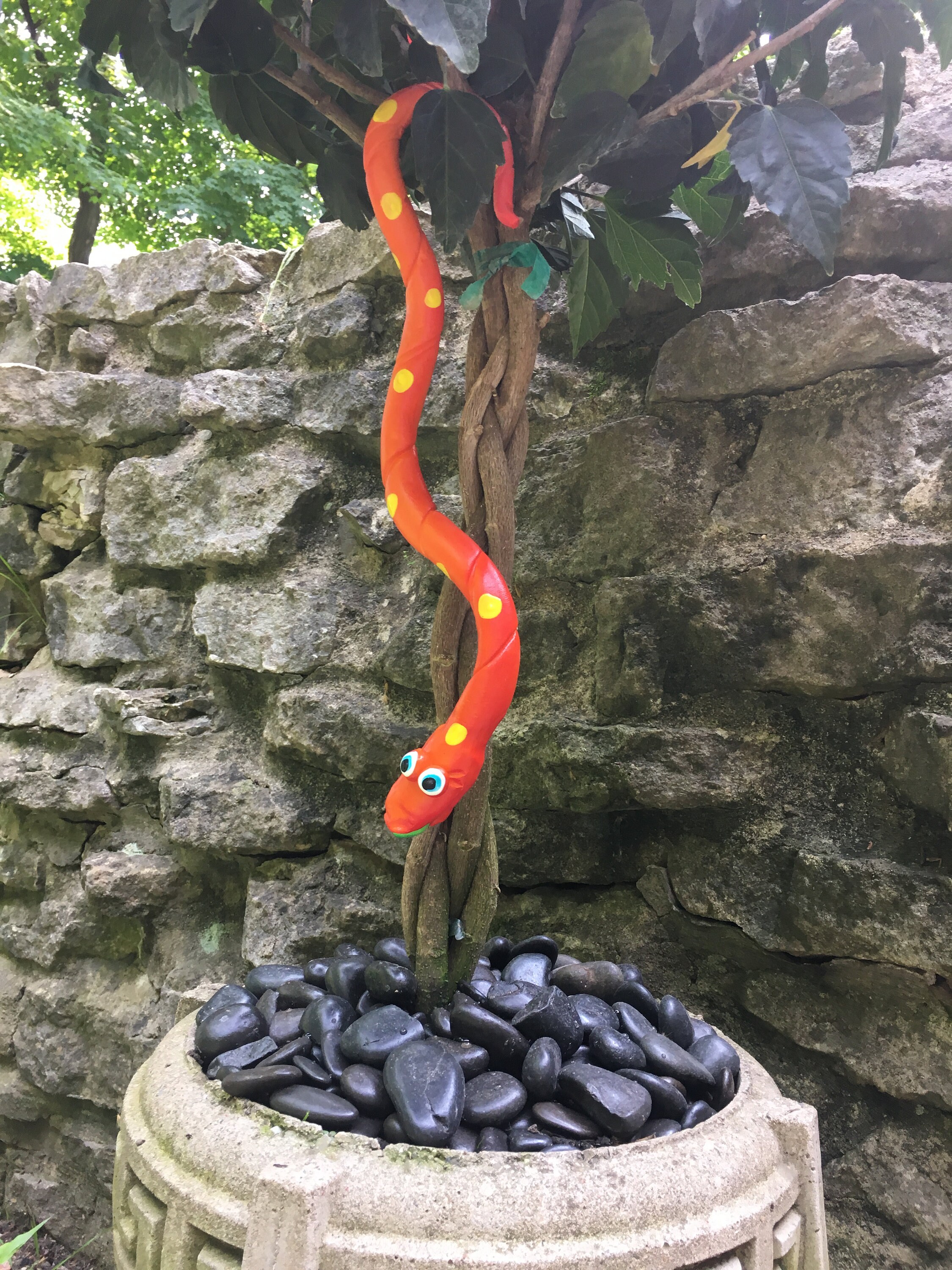 Special ordeer for Sherry, Tree Snake,Ceramic Snake for your garden ...