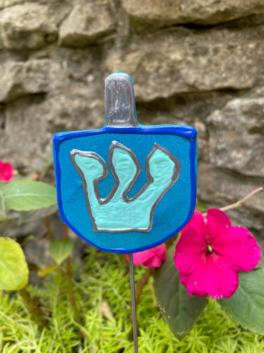 Hanukkah Dreidel Garden Stake Plant Decoration Holiday Gift Decor ...