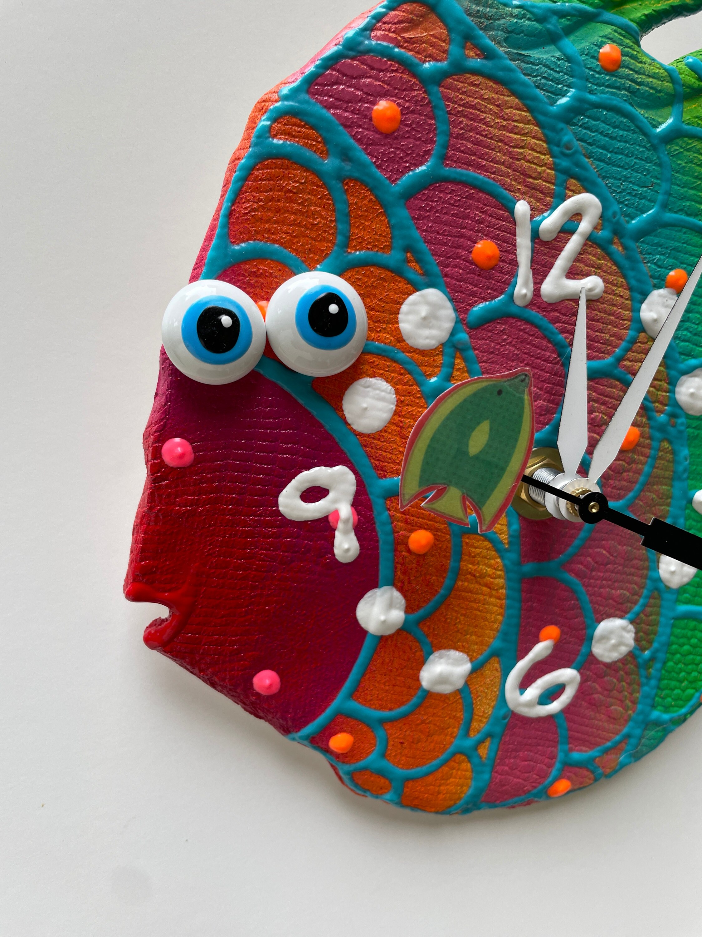 Fish Wall Clock Blowfish Clock,Wall Art Beach House Wall art nautical ...