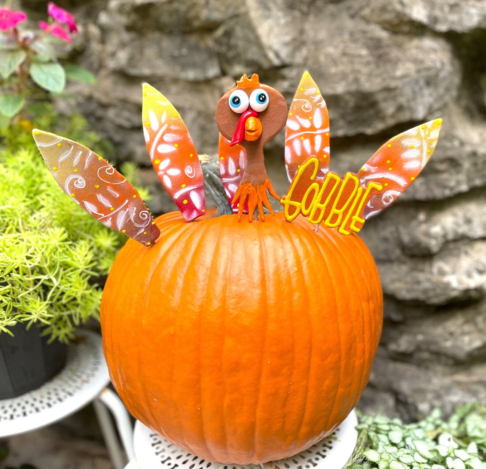 Pumpkin Turkey Parts,fall Pumpkin Decor,turkey Prop,thanksgiving Decor ...