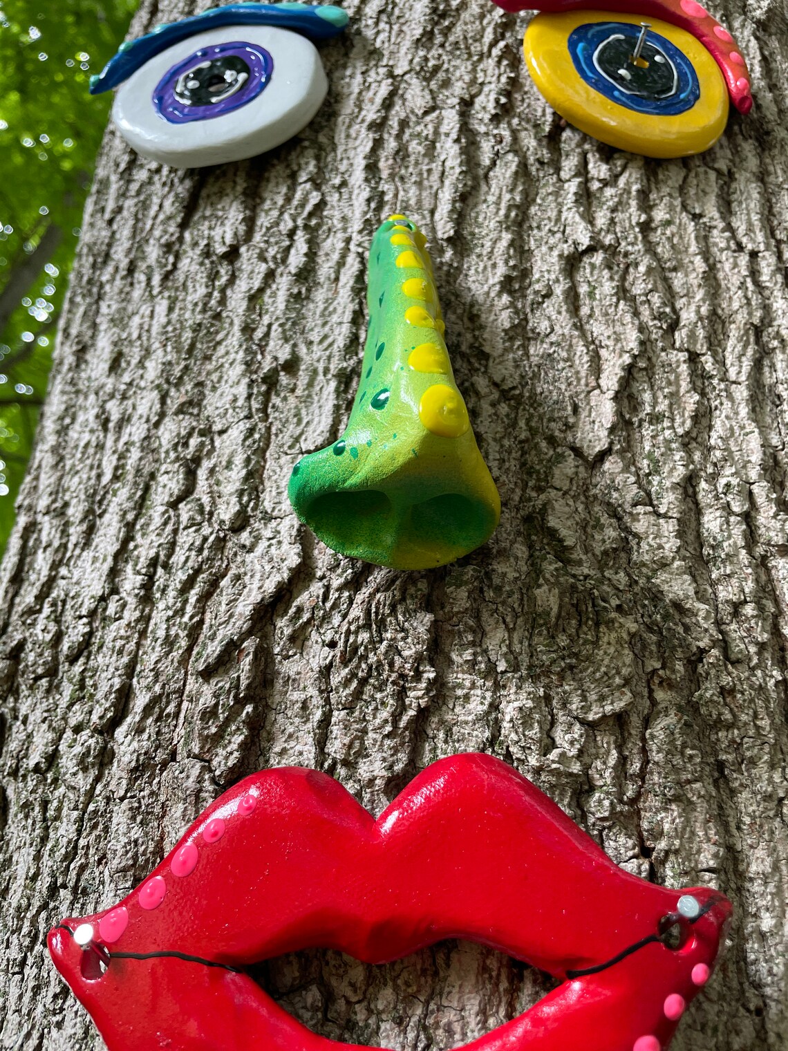 Tree Facetree Decoration Gift Ideasgarden Art Outdoor Decor | Etsy