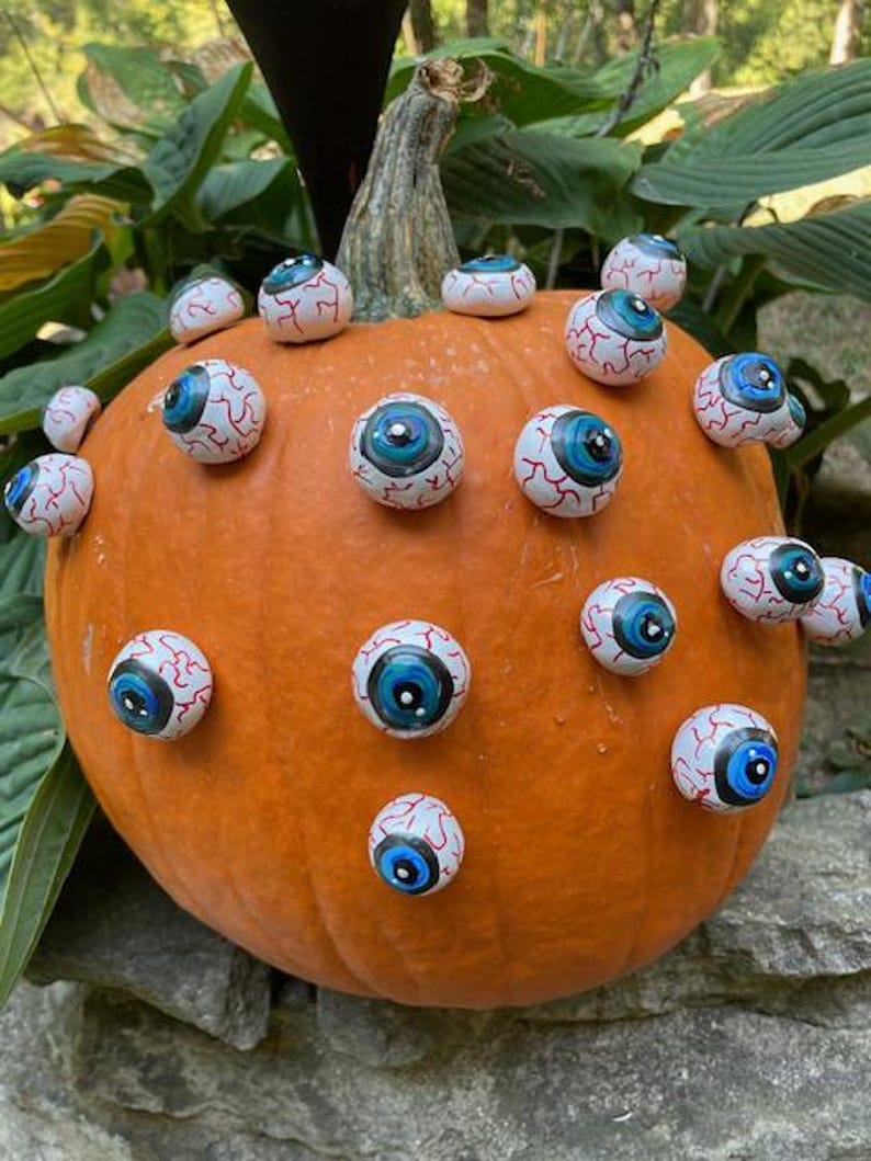 Ceramic Eyeballs- Halloween Monster Eyes-pumpkin Kit,jack-o-lantern Kit ...