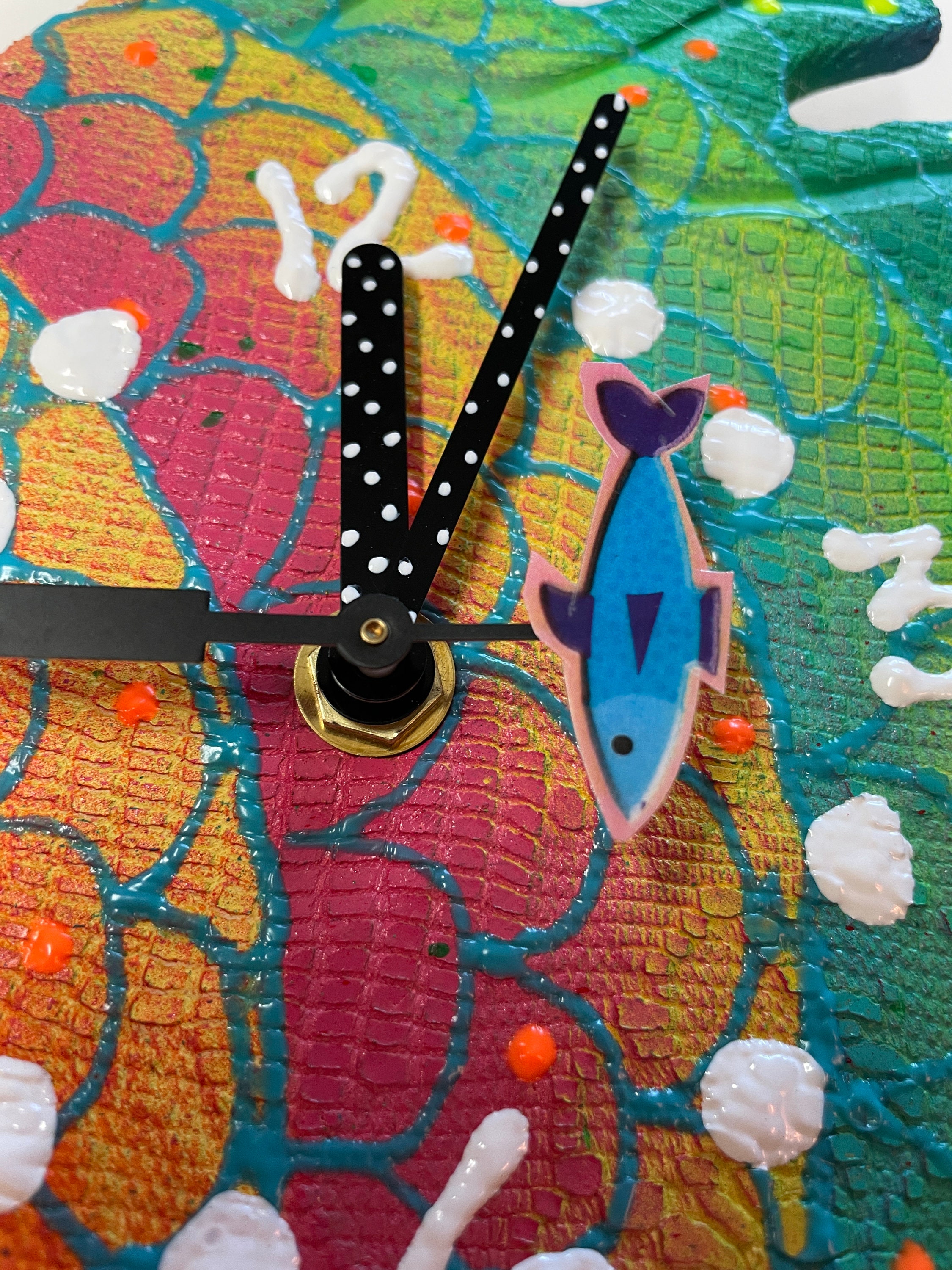 Fish Pendulum Wall Clock,Unique Clock,Handmade clock,Sealife Wall Clock ...