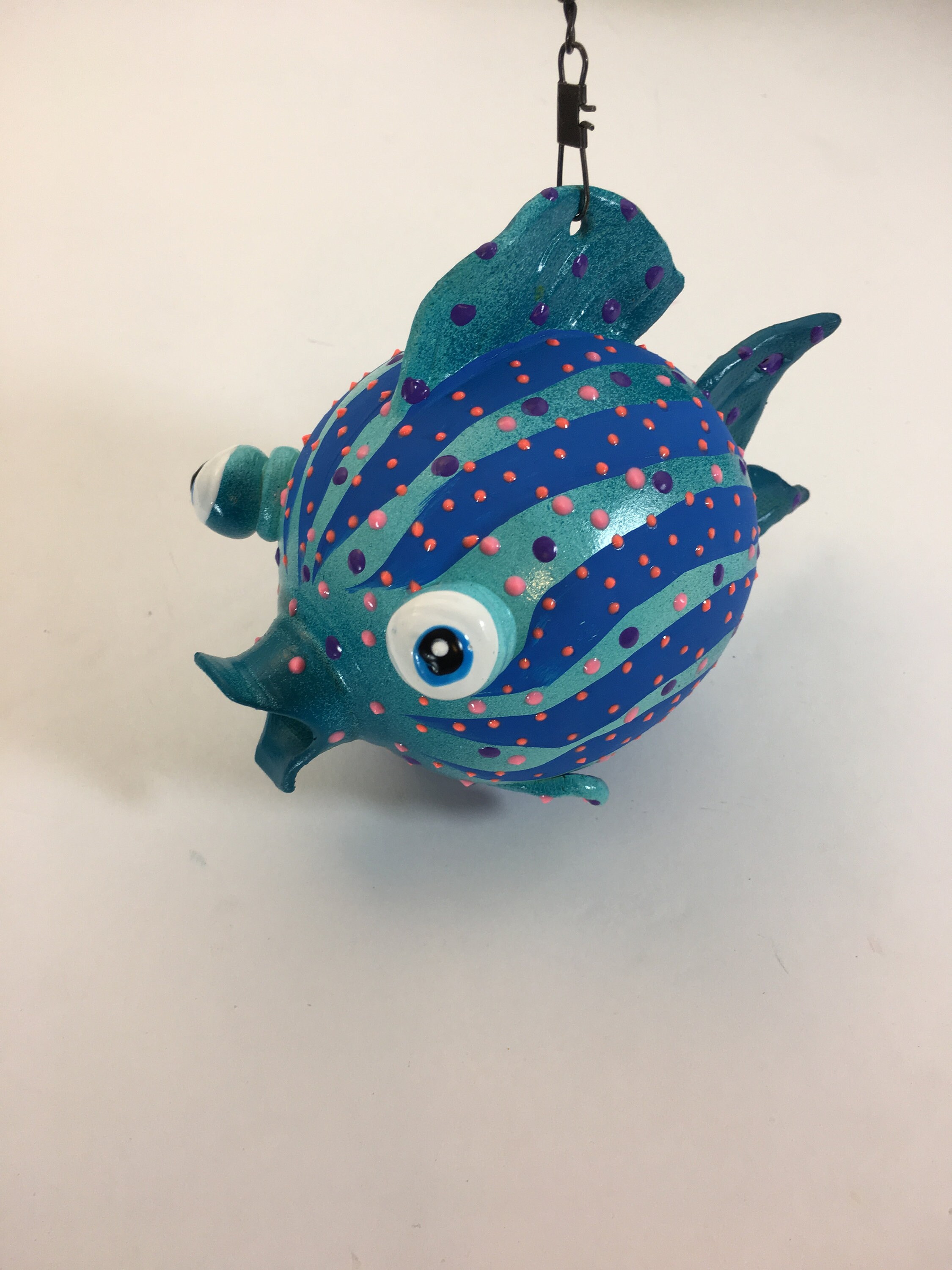 Whimsical Hanging Blowfish, Puffer Fish, Under the Sea,,Aquatic, Beach ...