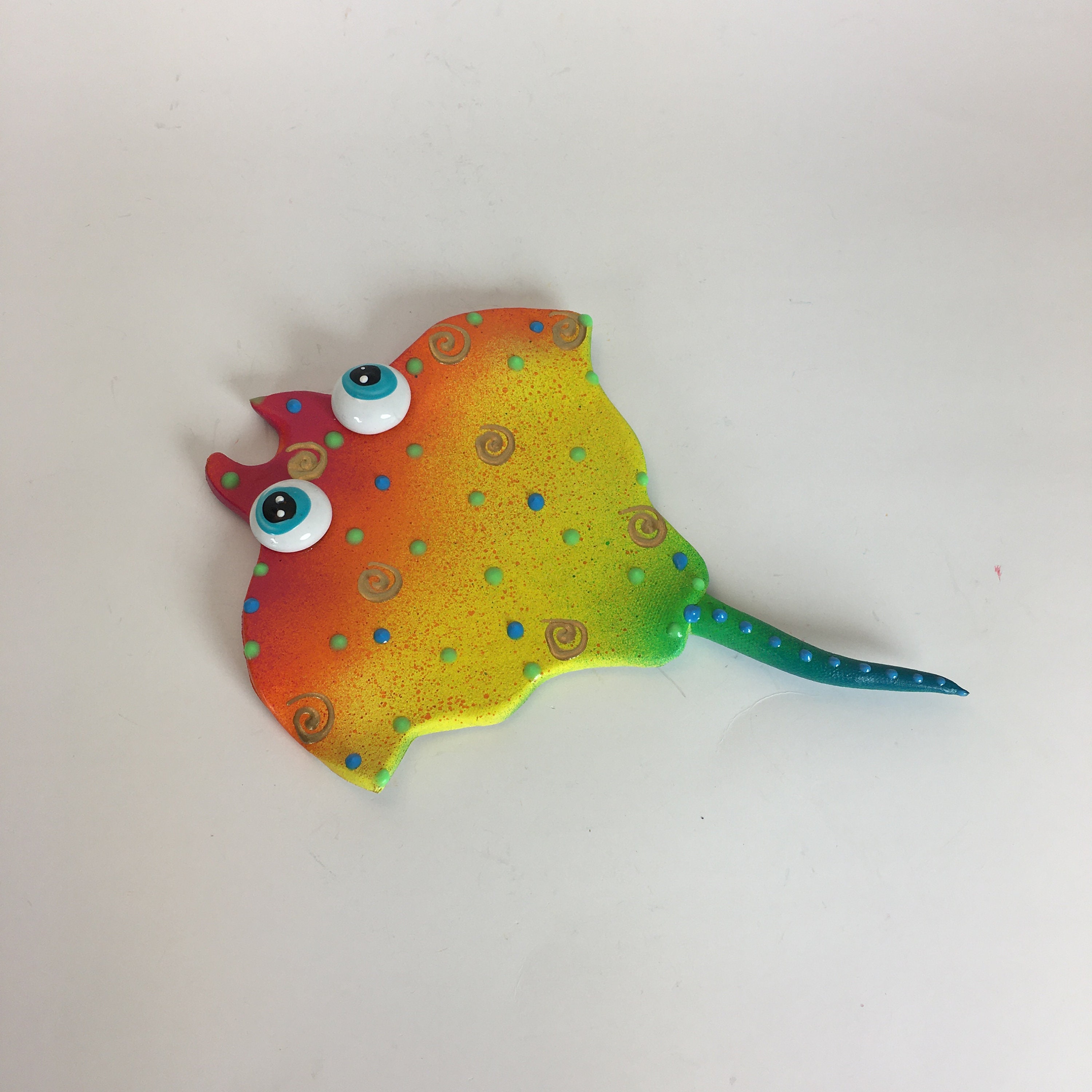 Stingray, Whimsical wall hanging Stingray, Beach Theme,Handmade ceramic ...