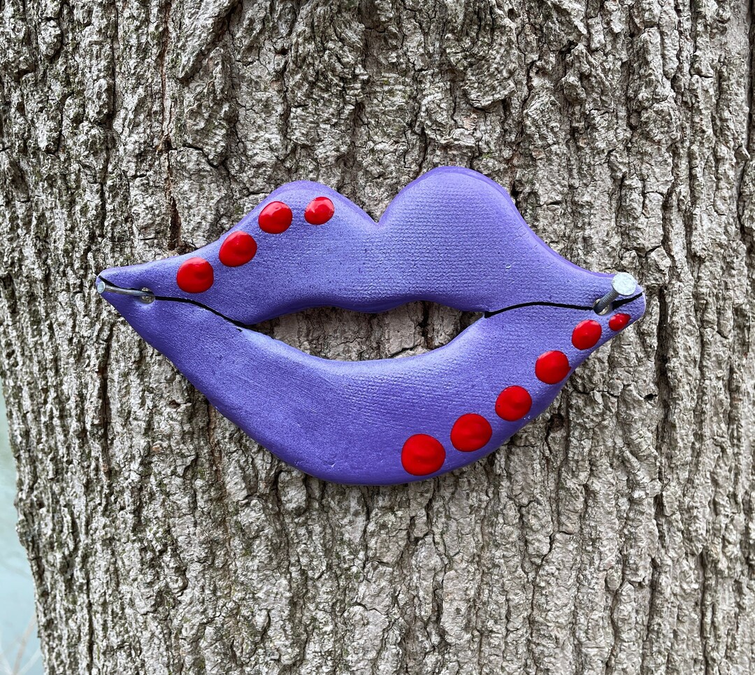 Purple Lips Replacement Tree Facetree Decoration Lips-mouth - Etsy