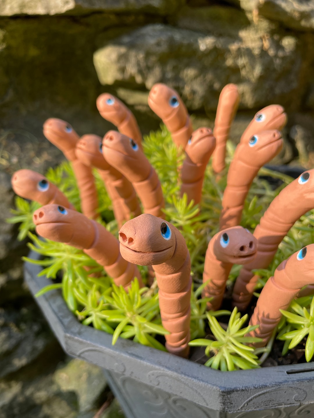 Worms for Your Garden,water Sensor Worm,garden Worm Decoration, Potted ...