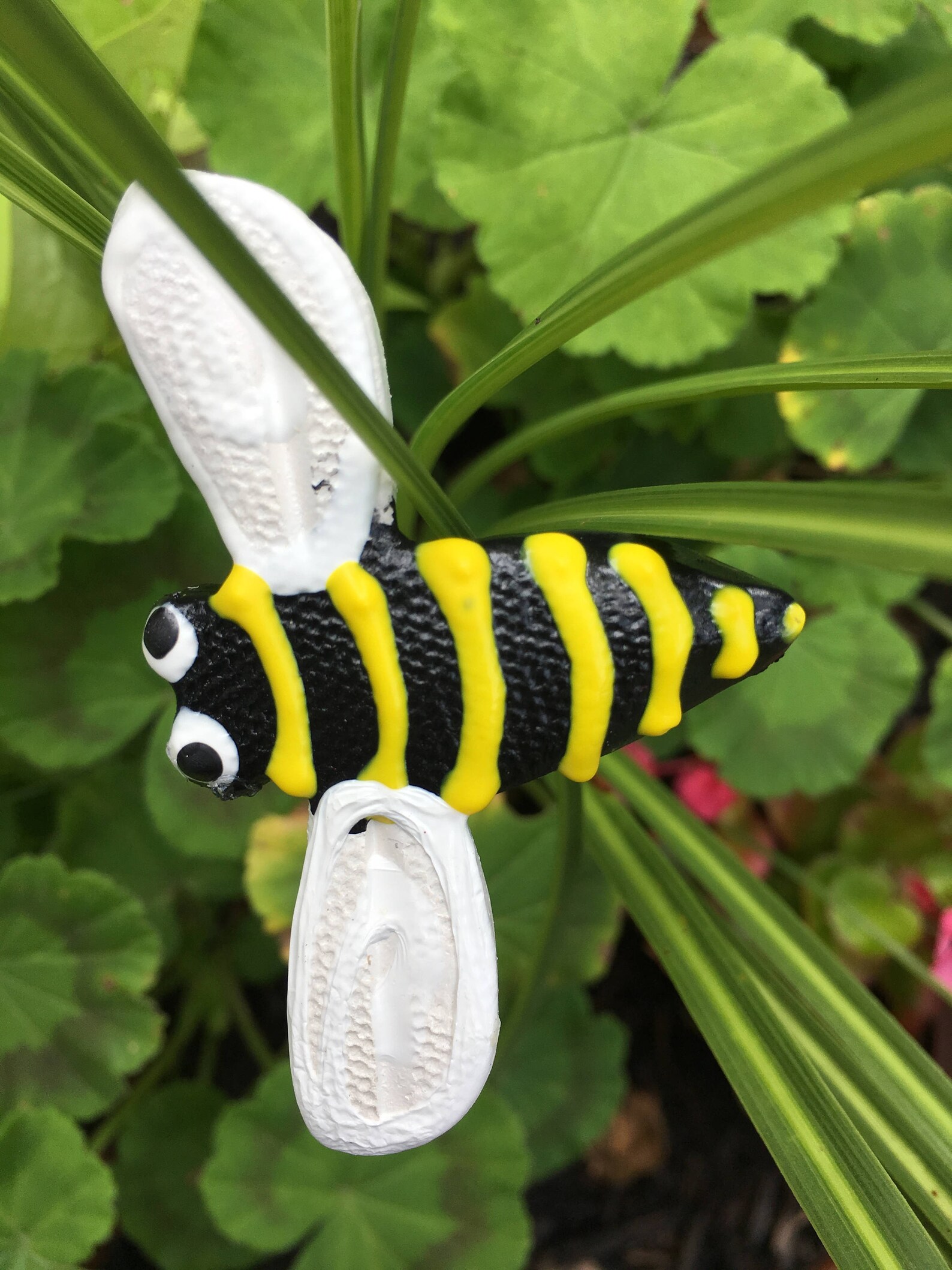 Bumble Bee Garden Stakes,honey Bee Garden Decor, Garden Stakes,potted ...