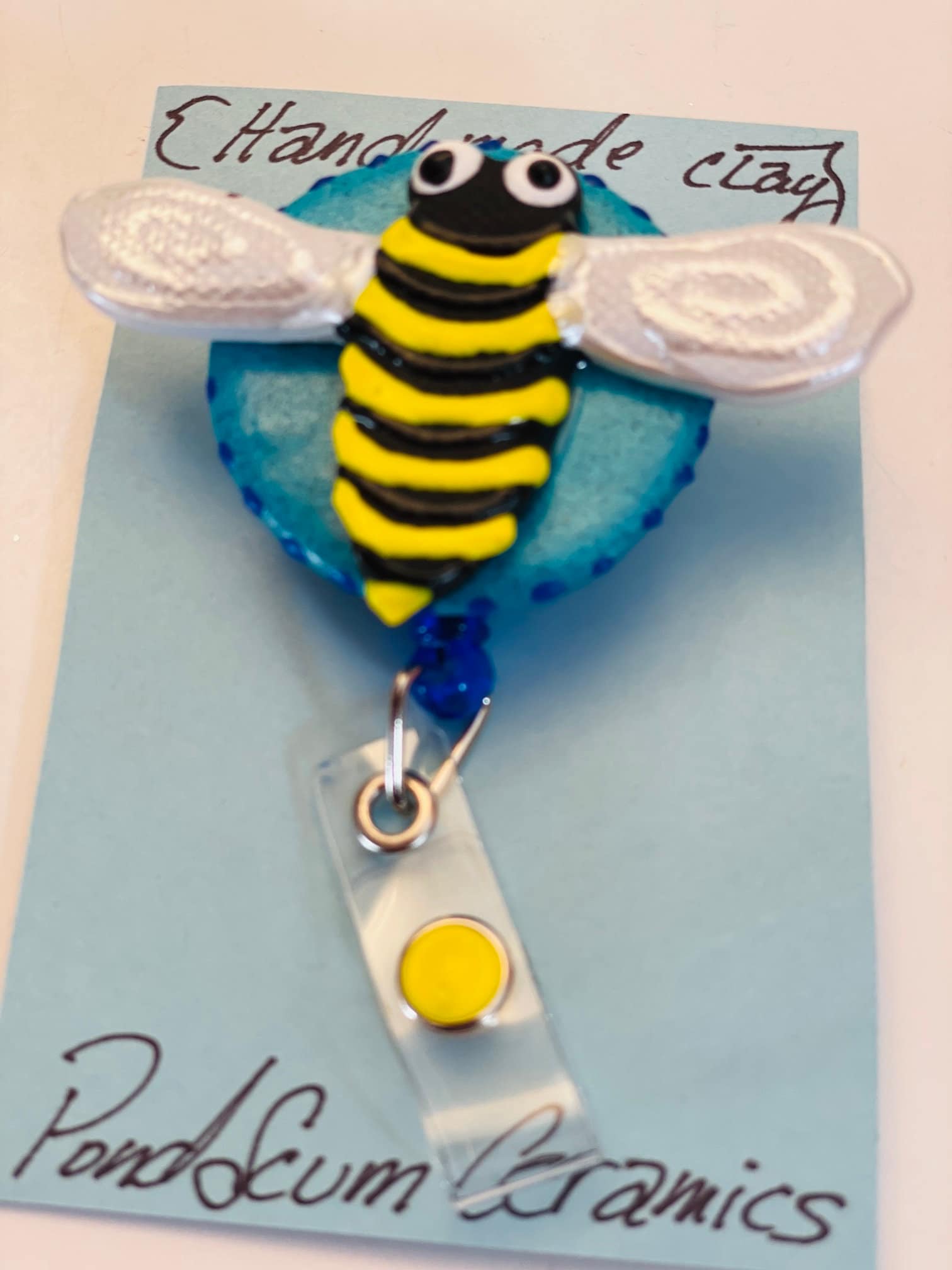 Bumble Bee Retractable Badge Reel Nurse RN Key Card Cute Nurse Gift ID ...