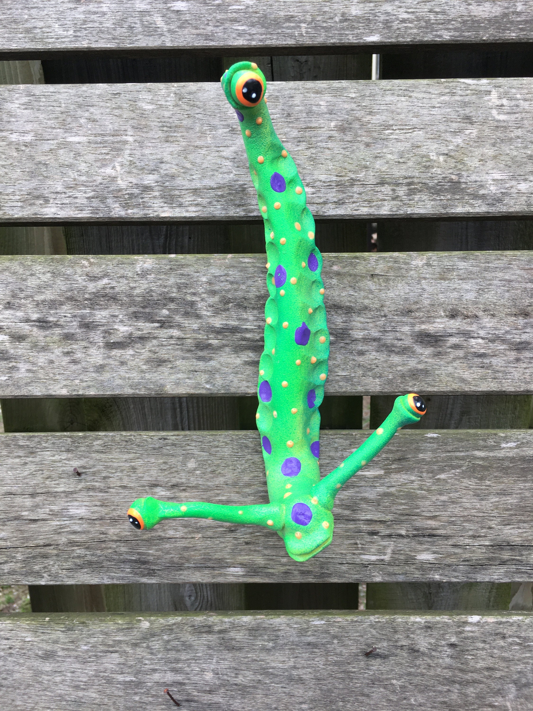 Sea Slug,Green Ceramic Sea Slug ,Fence Wall Decor-Yard art-Indoor or ...