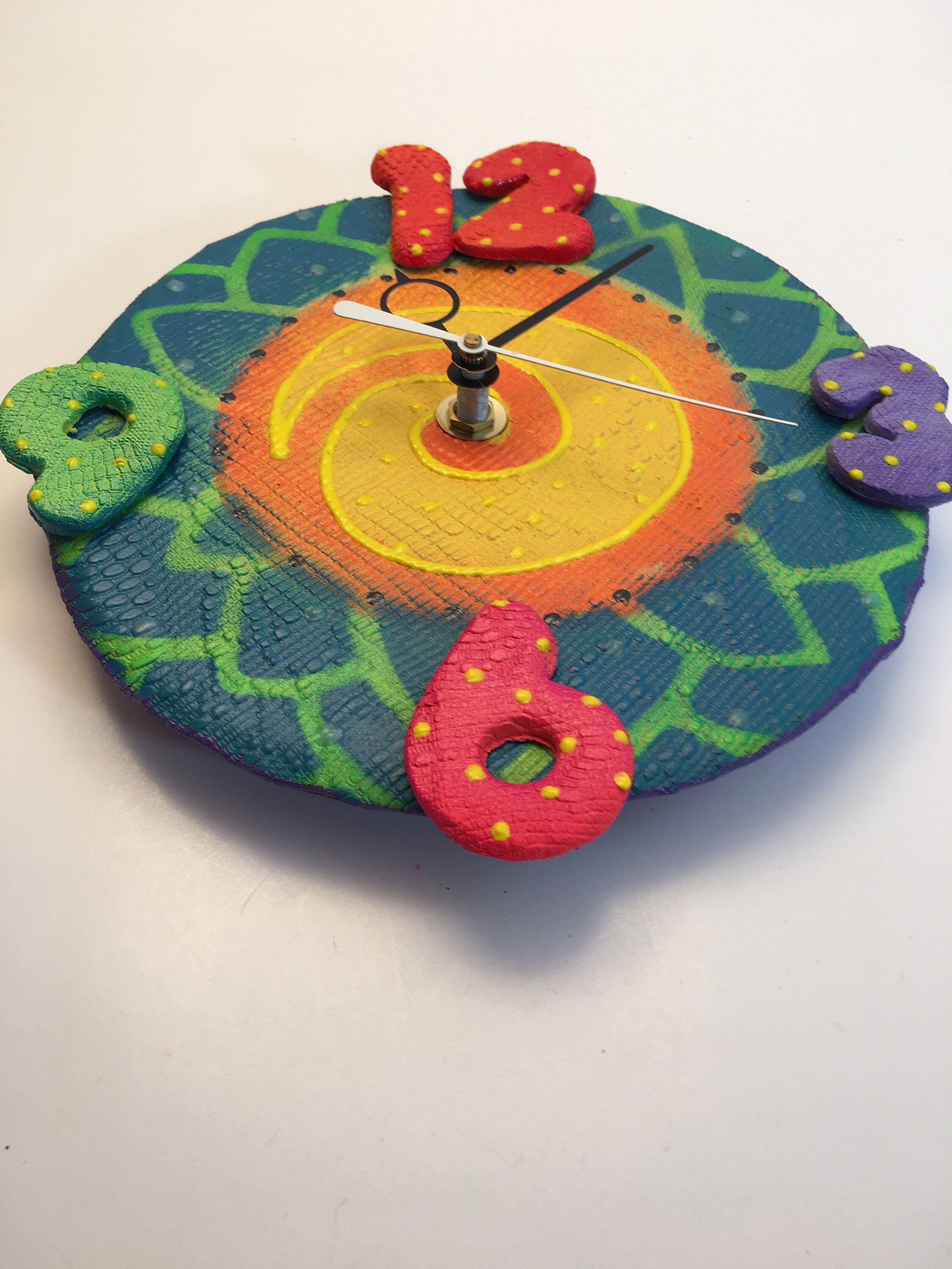 Modern Wall Clock Ceramic Clock Unique Clock Abstract Clock ...