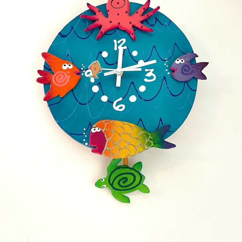 Fun Pendulum Wall Clock - Etsy