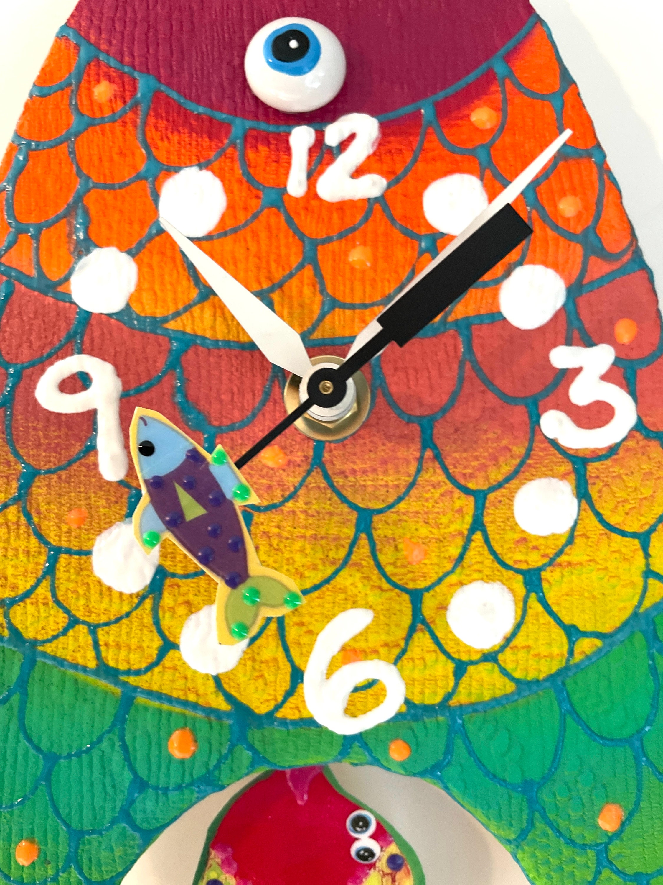 Fish Wall Clock with Pendulum, Beach House Decor, Florida Decor, unique ...