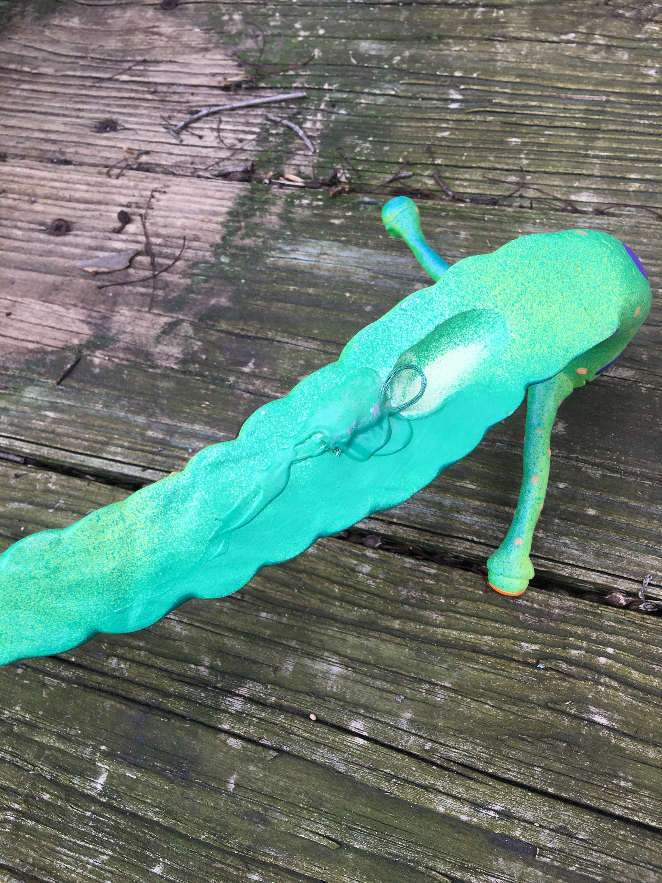 Sea Slug,Green Ceramic Sea Slug ,Fence Wall Decor-Yard art-Indoor or ...
