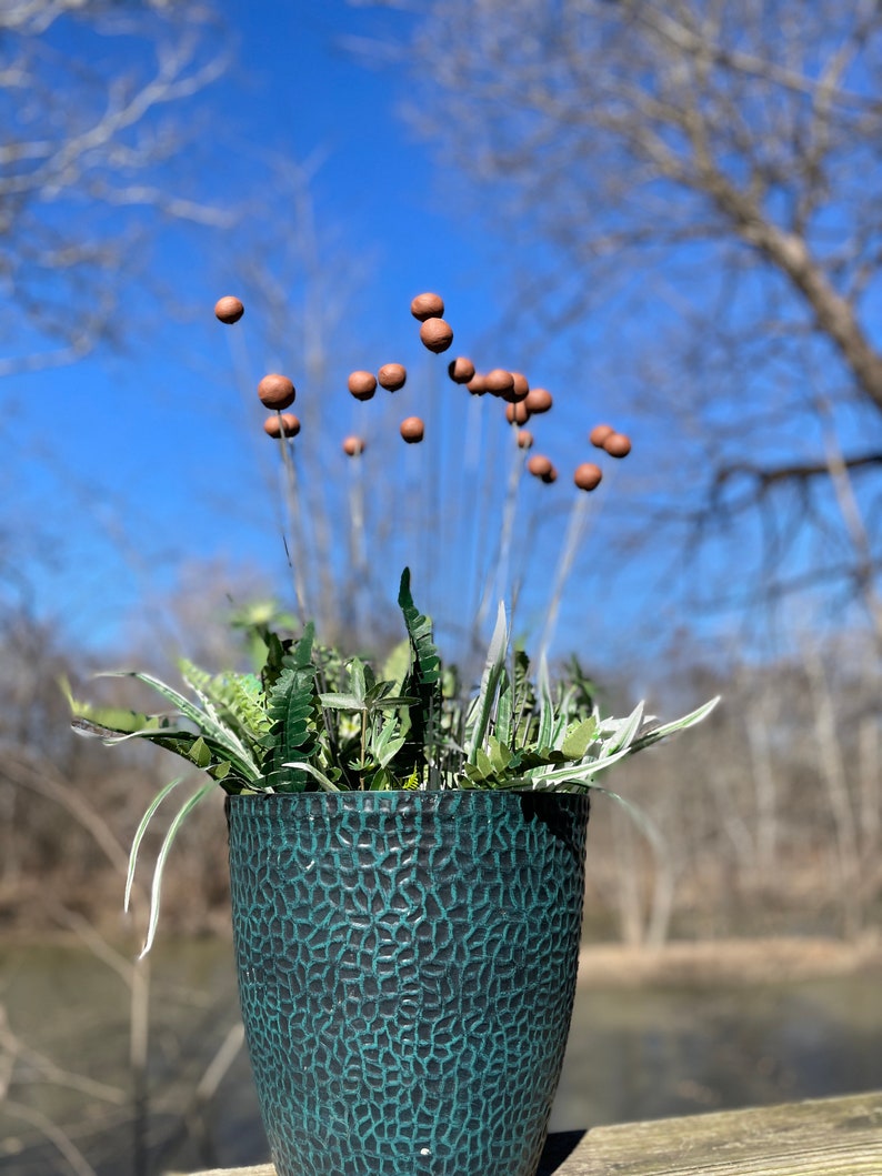 7 Pcs Ball Flowers Unique Garden Sculpture Ceramic Balls - Etsy