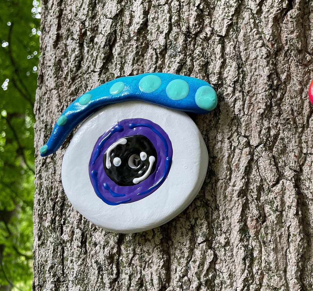 Replacement Tree Face Eye Tree Decoration Blue and White Eye - Etsy