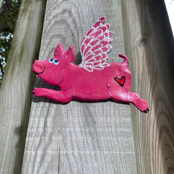 Pink Flying Pig - Etsy