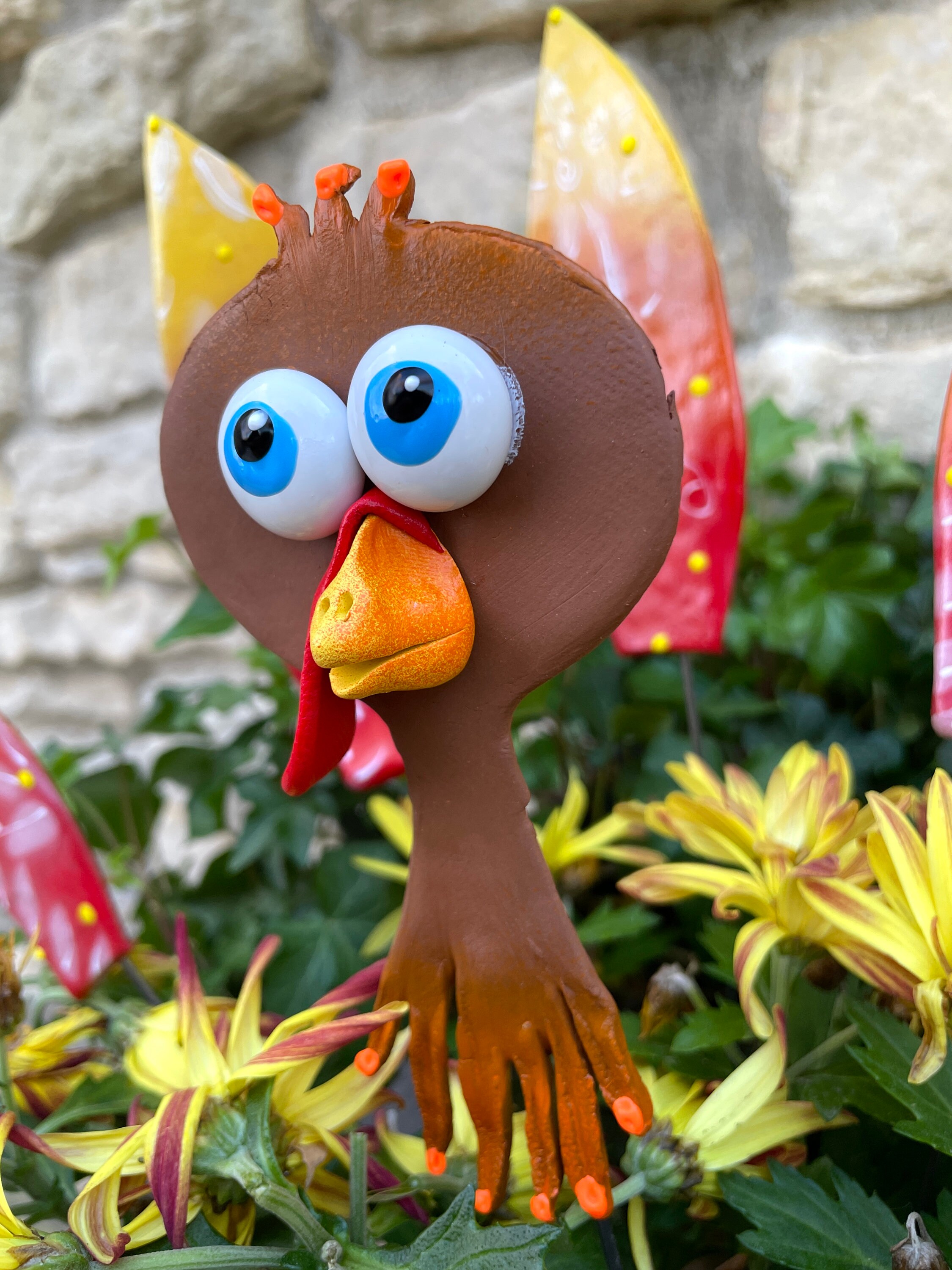 Turkey Planter Sticks,Fall Pumpkin Decor,Turkey Prop,Thanksgiving Decor ...